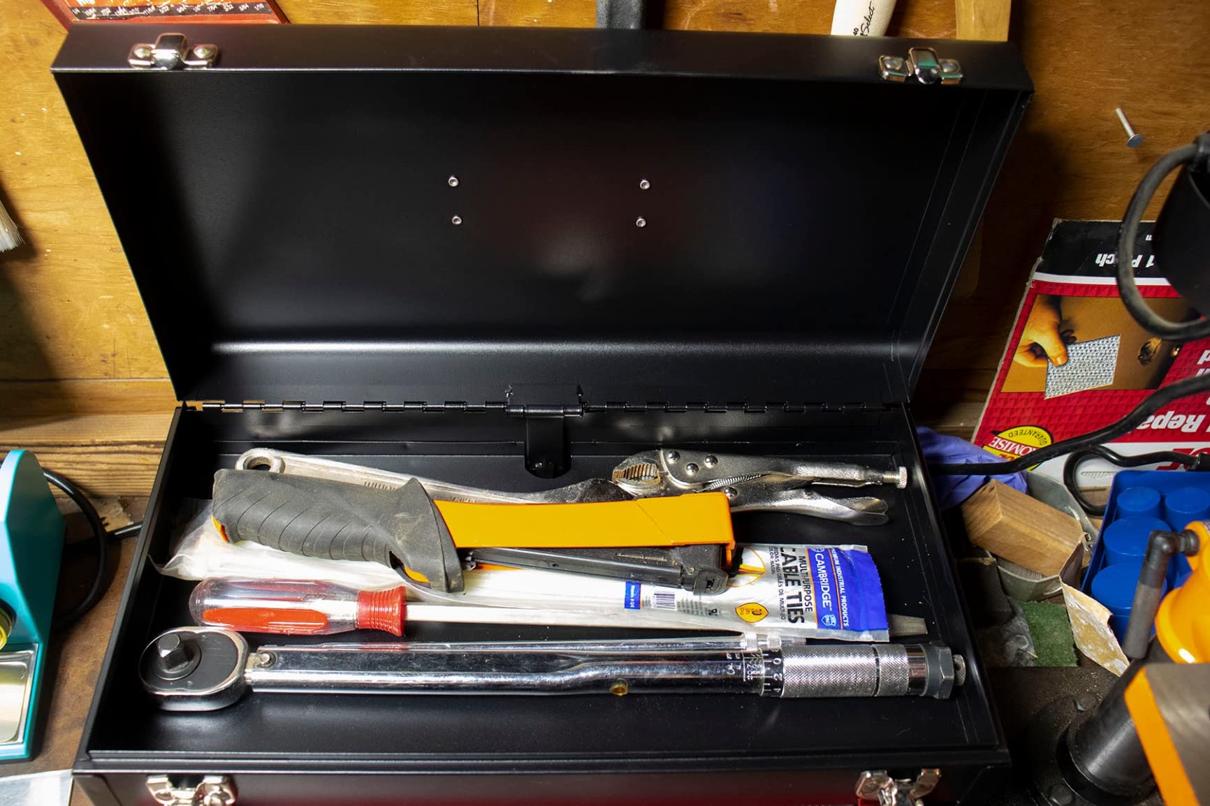 $10/mo - Finance 2 Drawers Portable Steel Tool Box with Metal Latch ...
