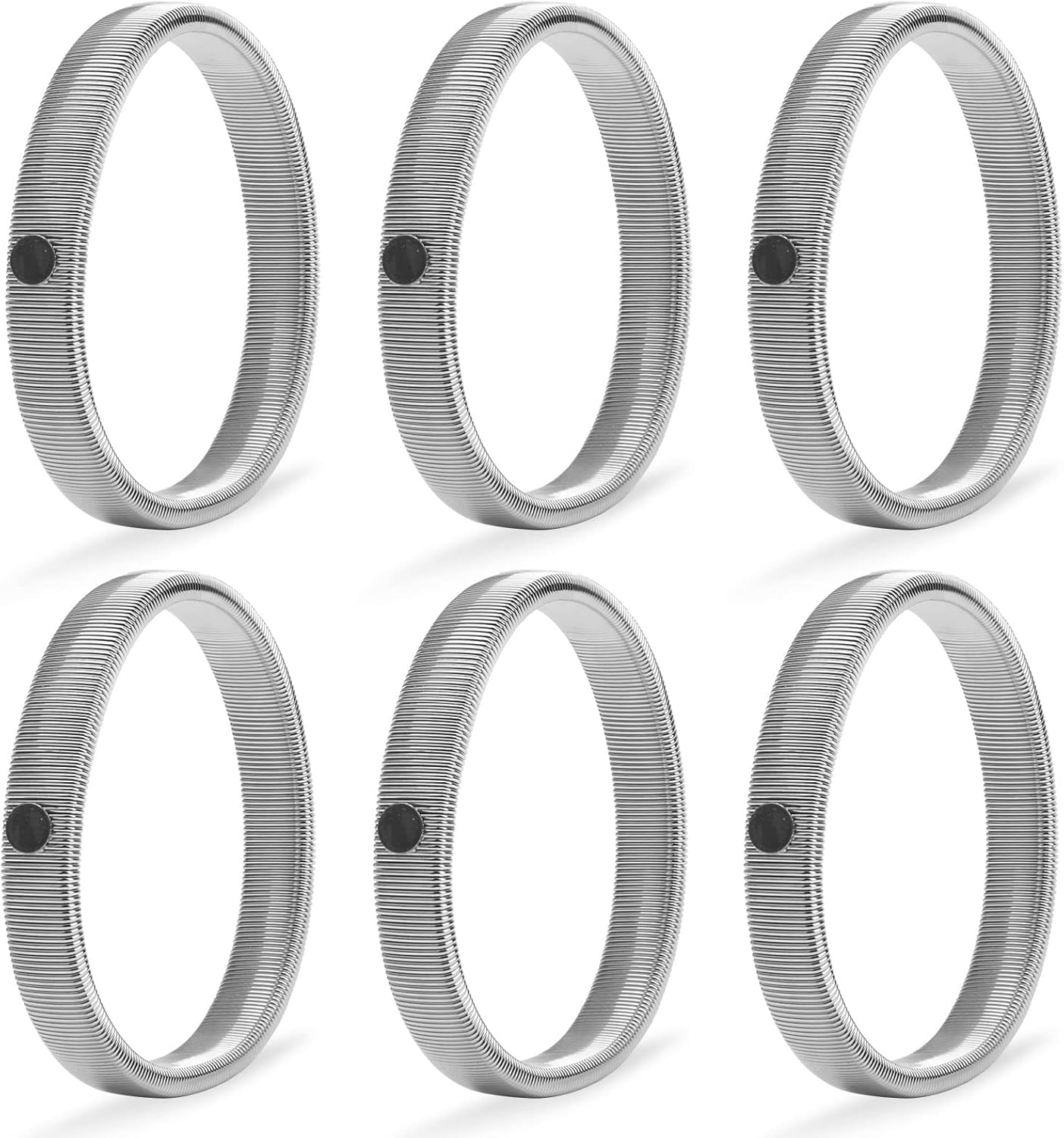Coolrunner 6 Pieces Anti-Slip Elastic Shirt Sleeve Holders Metal ...