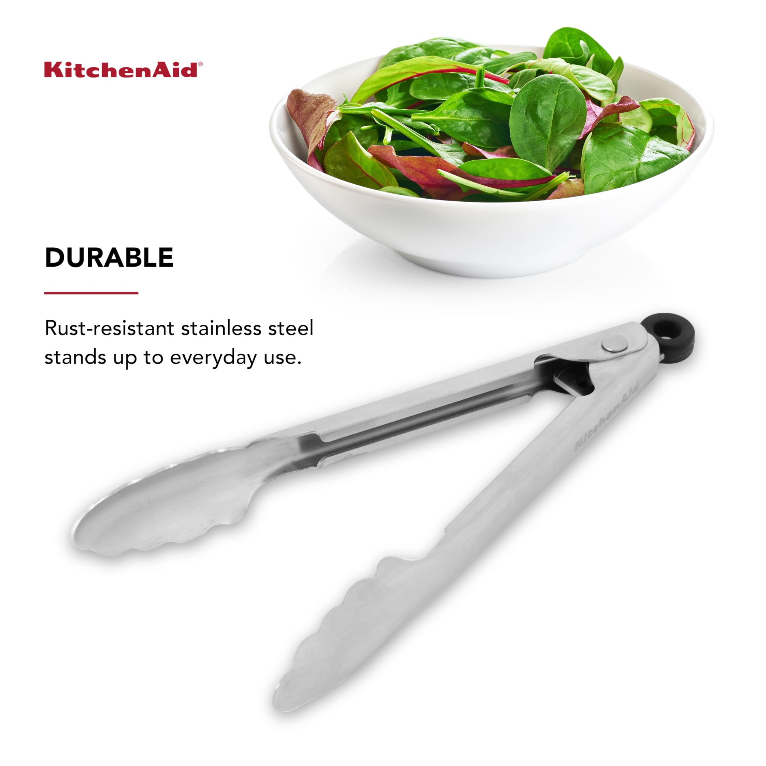 Snapklik.com : KitchenAid Stainless Steel Tongs