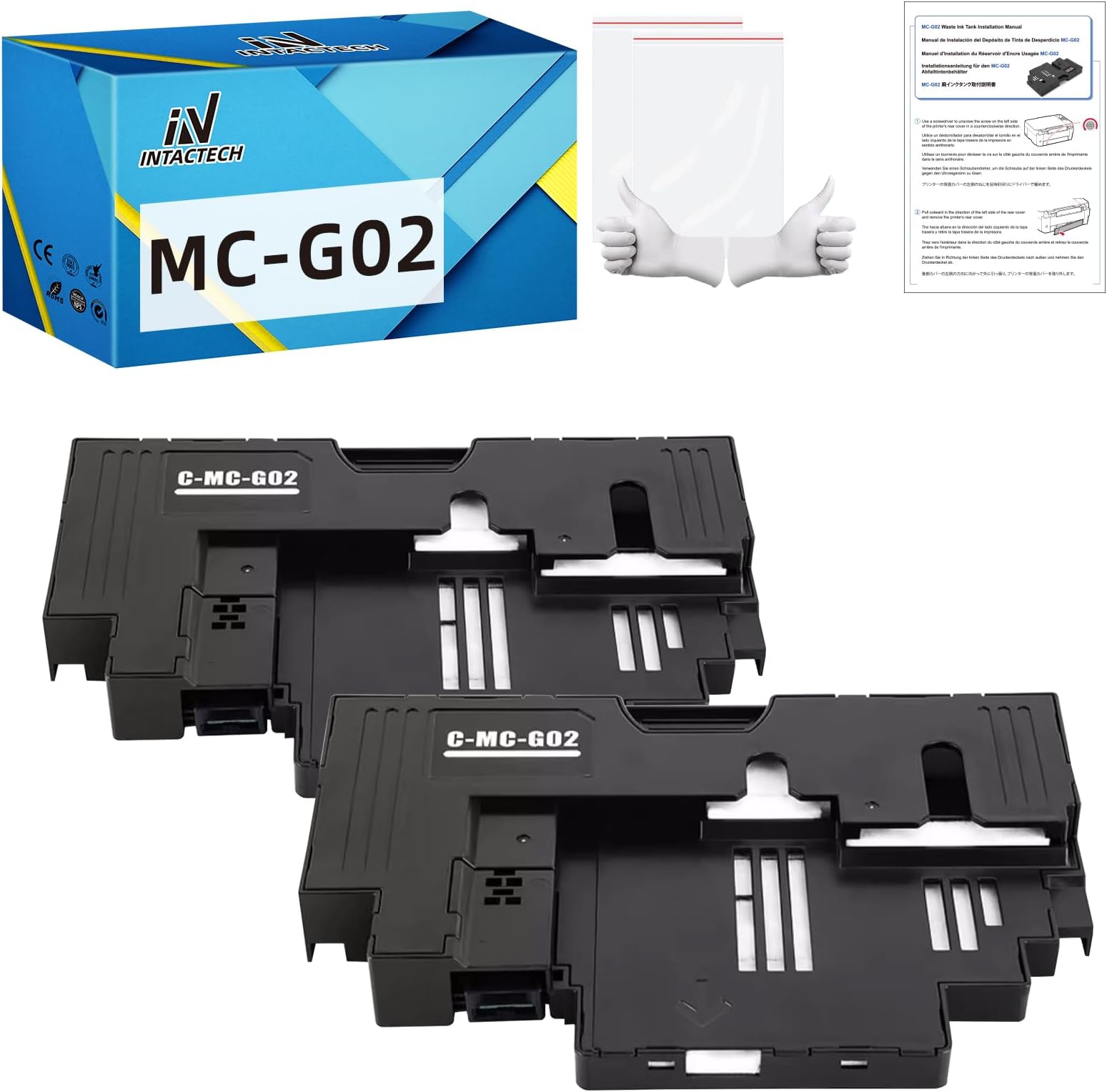 Amazon.com: IN INTACTECH MC-G02 Maintenance Cartridge Waste Ink ...