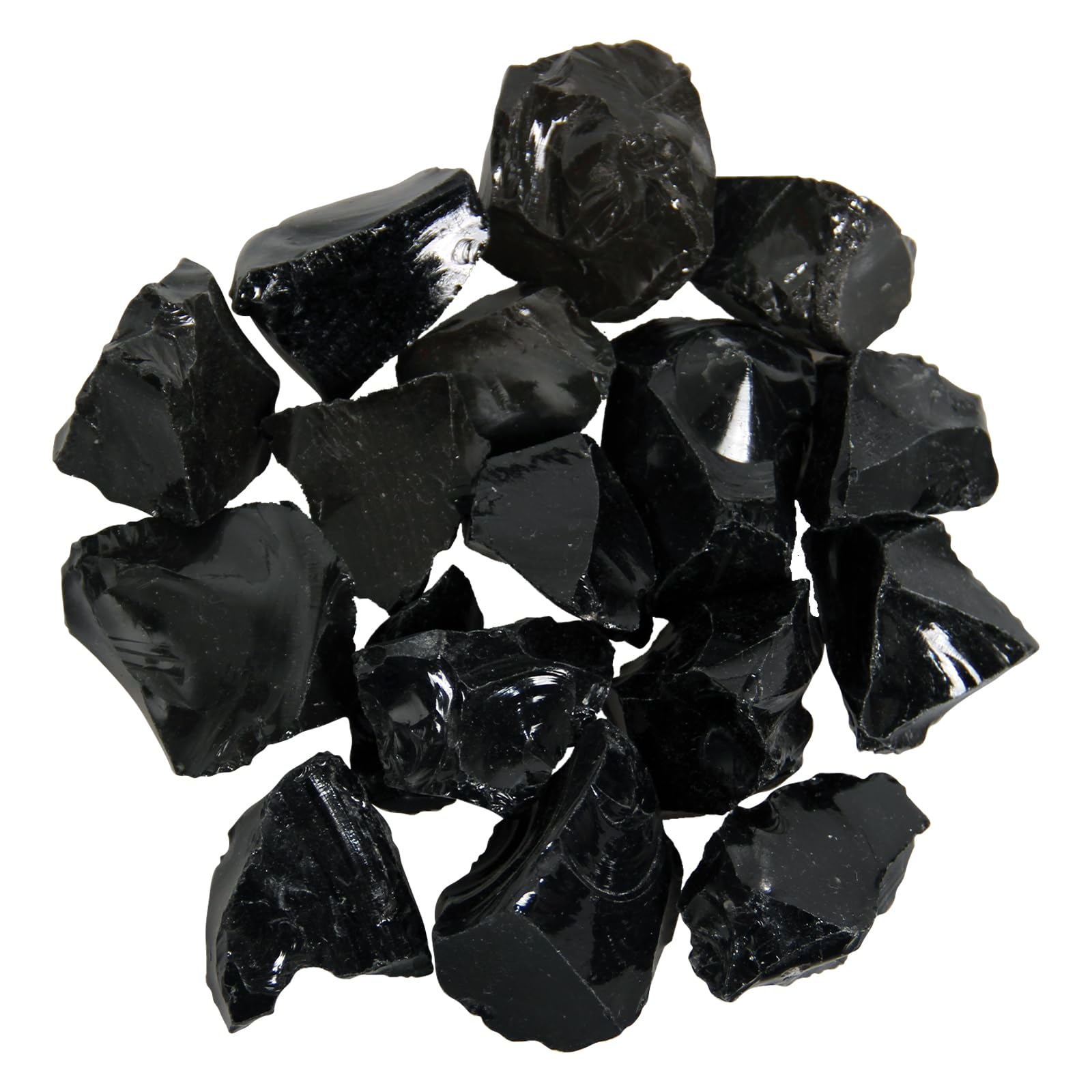 Obsidian Crystal Tumblestone Obsidian Black Healing Light
