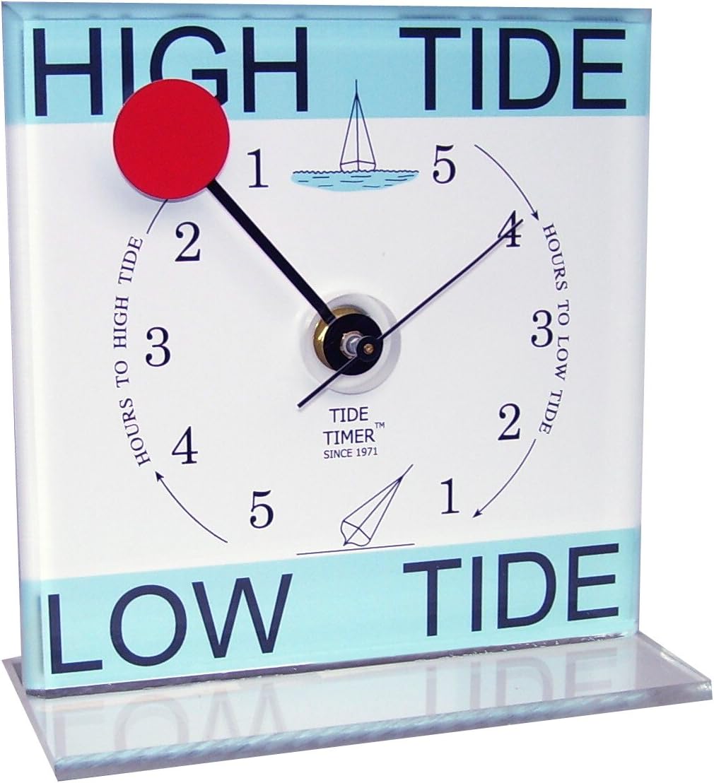 Amazon.com: SALTY Home - Tide Clock - Coastal Decor - 12.2Inch Wall ...