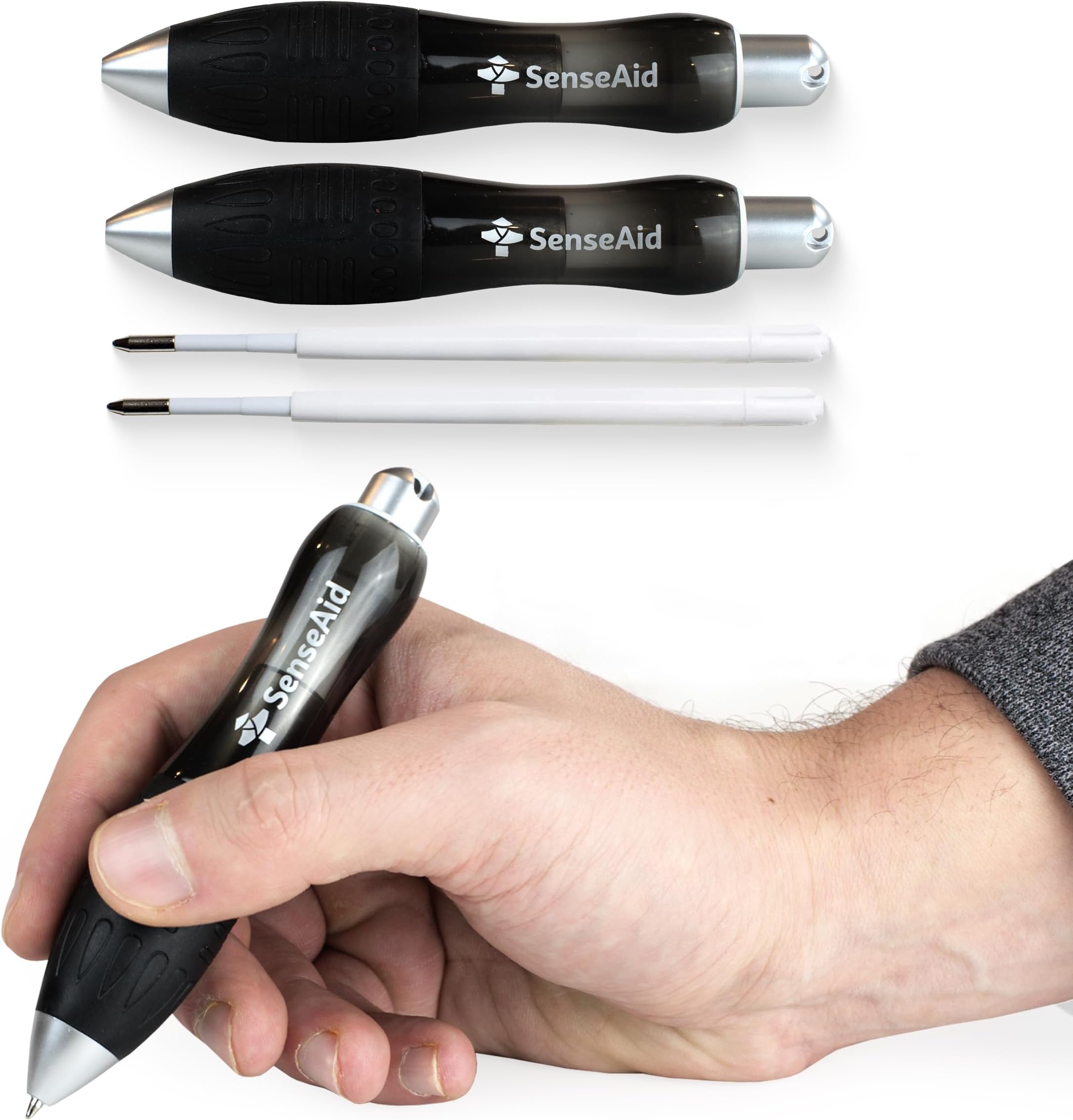 Fat Heavy Weighted Pens | Set of Two Super Big Pens Including TWO BONUS ...