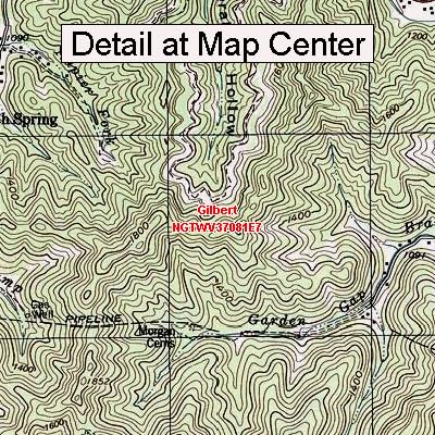 Amazon.com : USGS Topographic Quadrangle Map - Gilbert, West Virginia ...