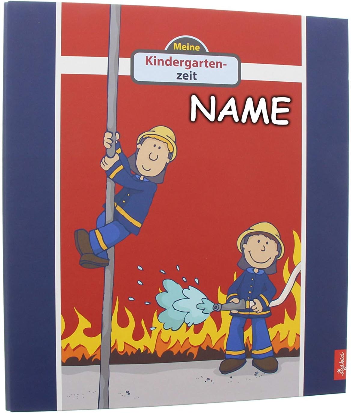 personalisiert mit Name - Kindergartensammelordner, Frido Firefighter ...