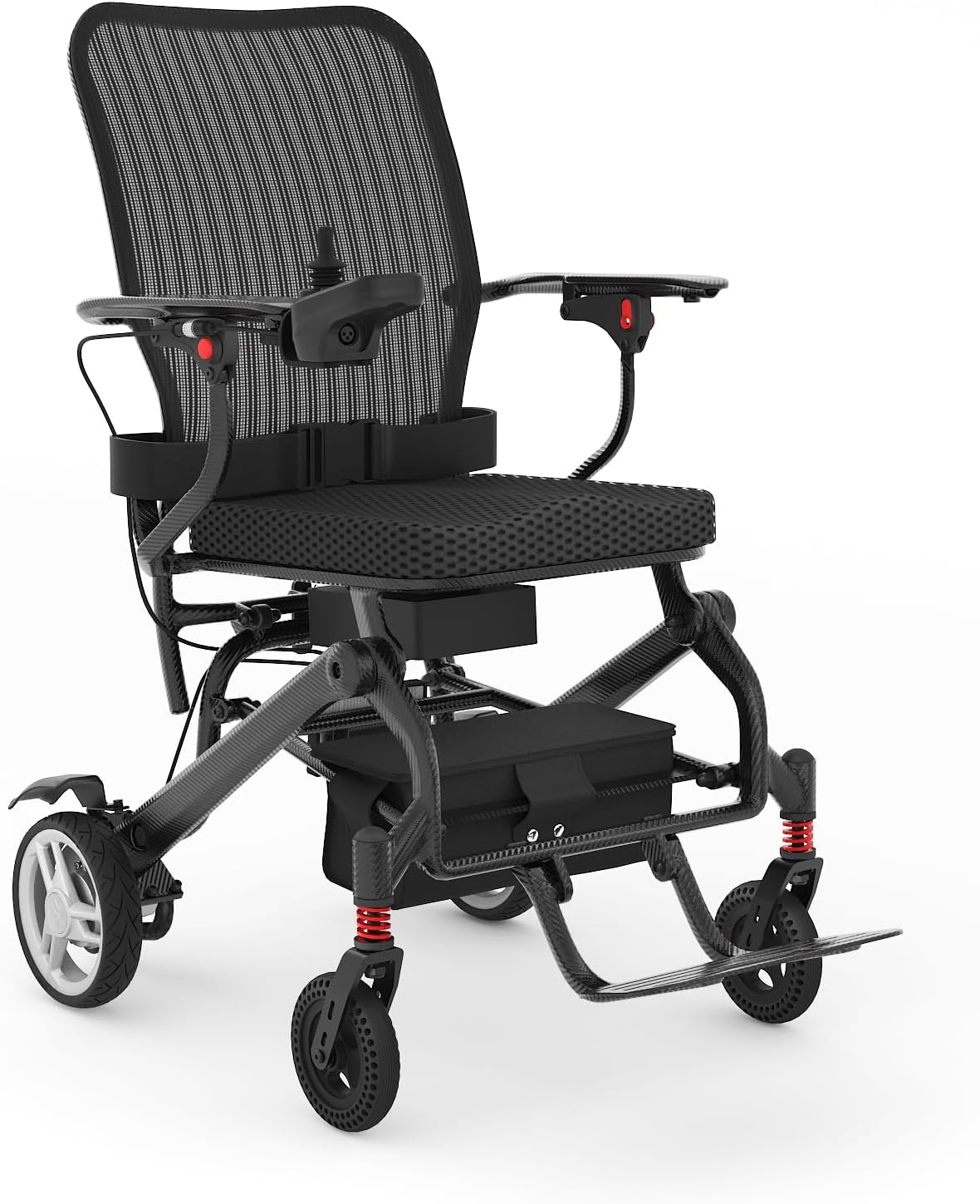 Amazon.com: 30lbs Carbon Fiber Electric Wheelchair for Adults, 15 Miles ...