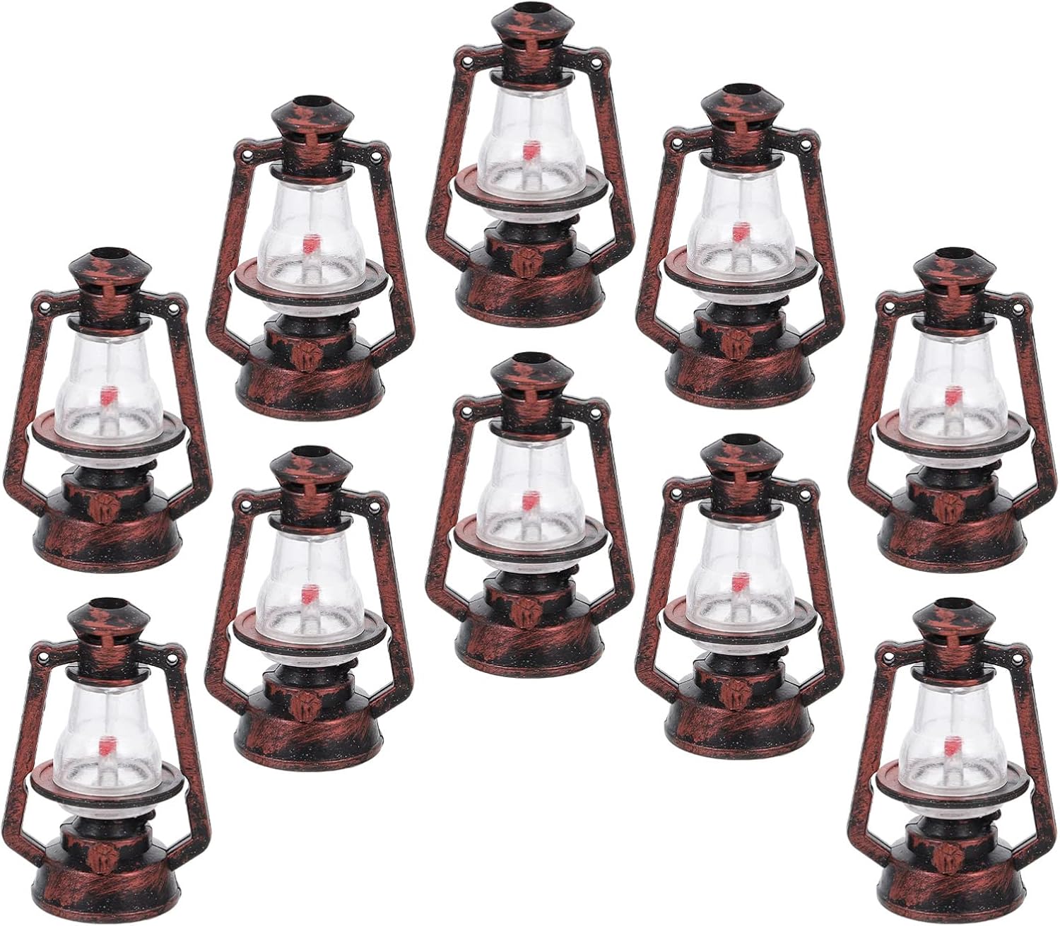 Amazon.com: 10pcs Mini Lantern Vintage Oil Lamp Hanging Kerosene ...