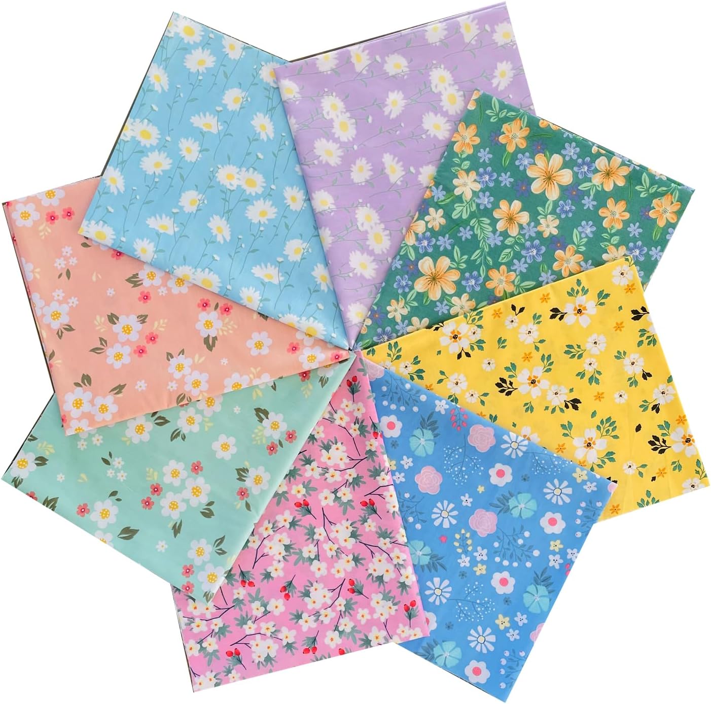 Amazon.com: 18" x 22" Fat Quarters Fabric Bundles 100% Cotton Quilting ...