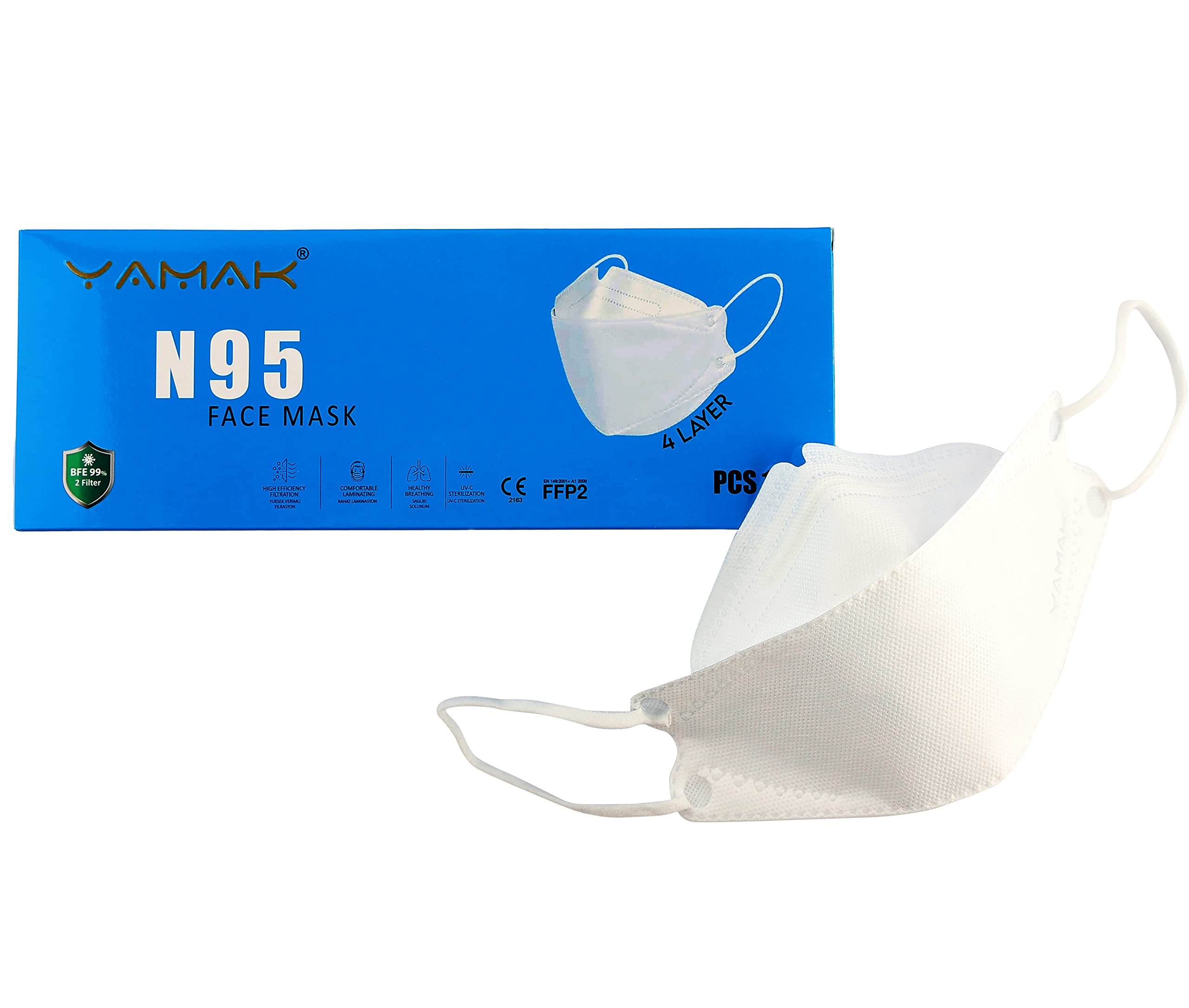 Buy YAMAK Face Disposable 4 layer filter system Certified, Infection ...