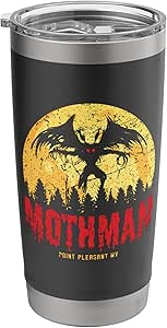 Amazon.com | Mothman Cryptid Point Pleasant Gothic Cryptides Halloween Stainless Steel Insulated ...