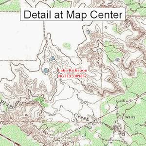 Amazon.com: USGS Topographic Quadrangle Map - Lake Kickapoo, Texas ...