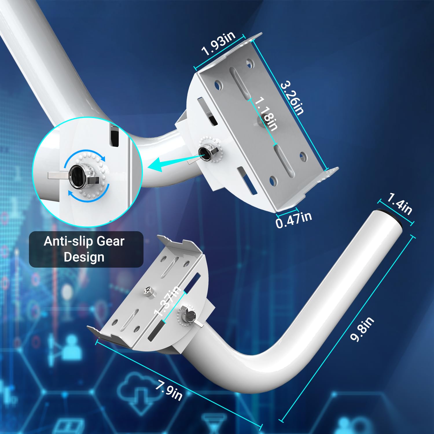 Snapklik.com : Wireless Bridge Bracket Mount, Pole And Wall-Mounted ...