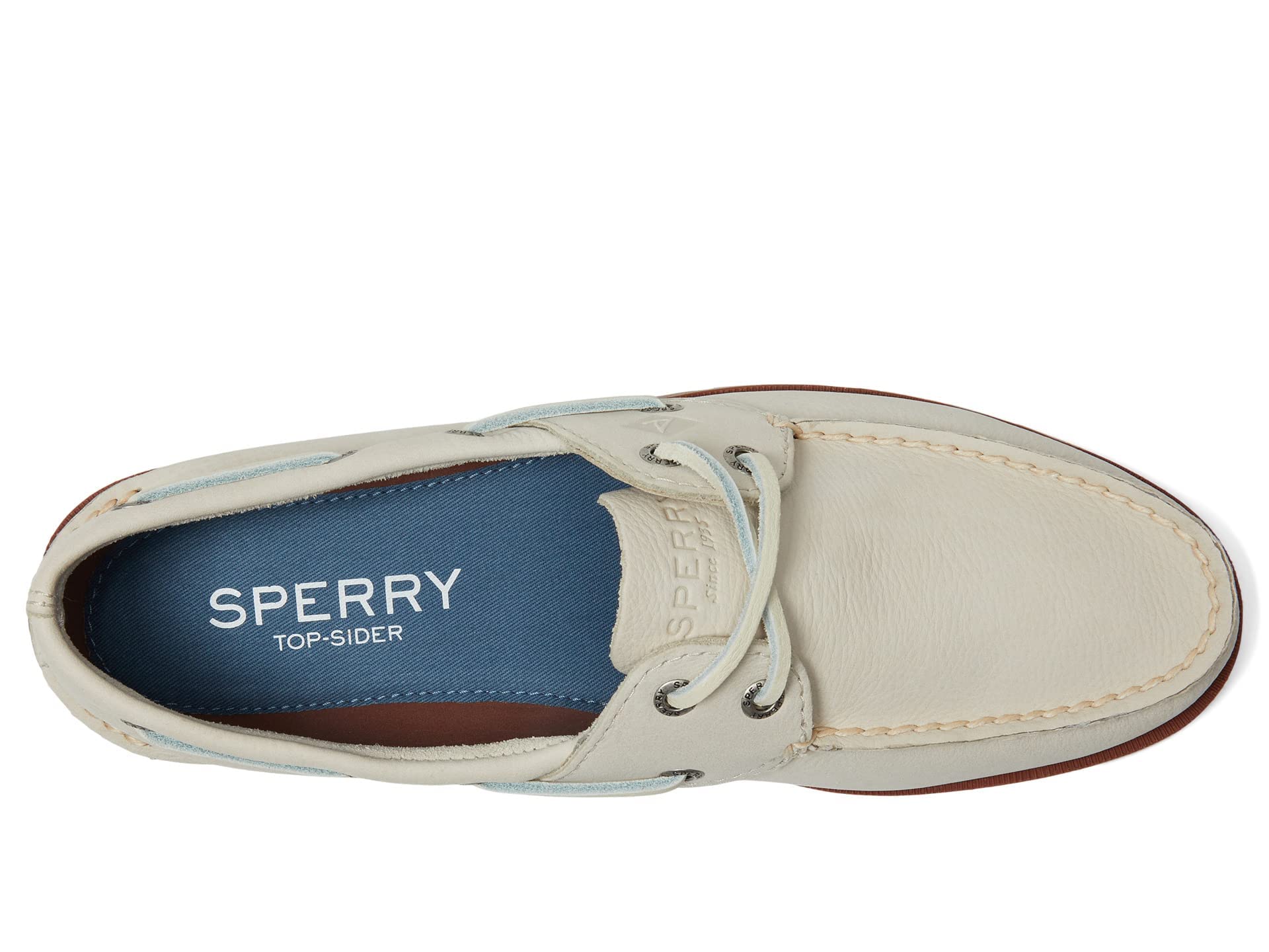 Snapklik.com : Sperry Leeward 2-Eye Nubuck Bone White 11 W