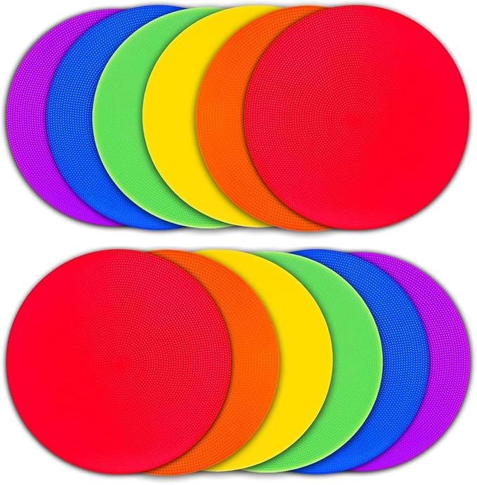 BEANPRECOY 12Pcs Rubber Agility Markers Non-Slip TPE Training Cones for ...