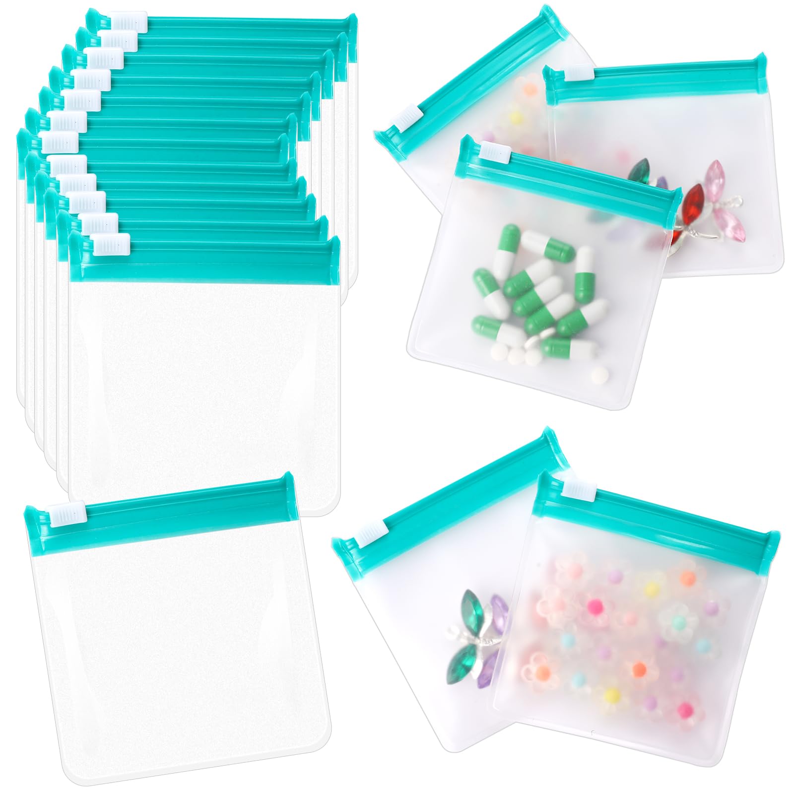 Amazon.com: 18 Pcs Travel Pill Packets Pill Pouch Bags Reusable ...