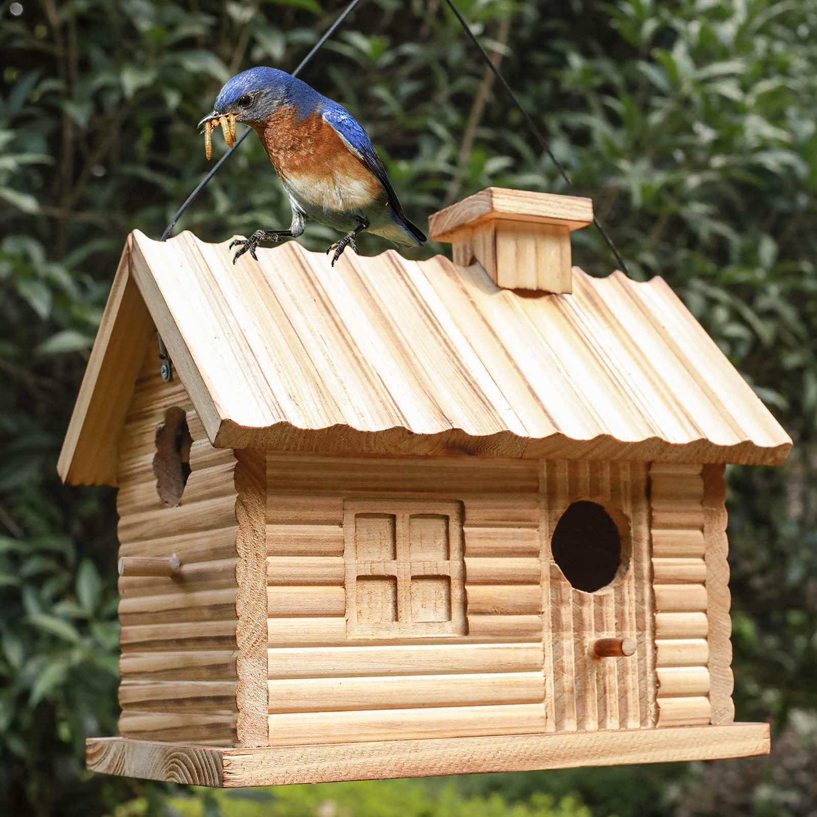 Amazon.com : Home Bazaar Prairie Farmhouse Birdhouse : Bird Houses ...