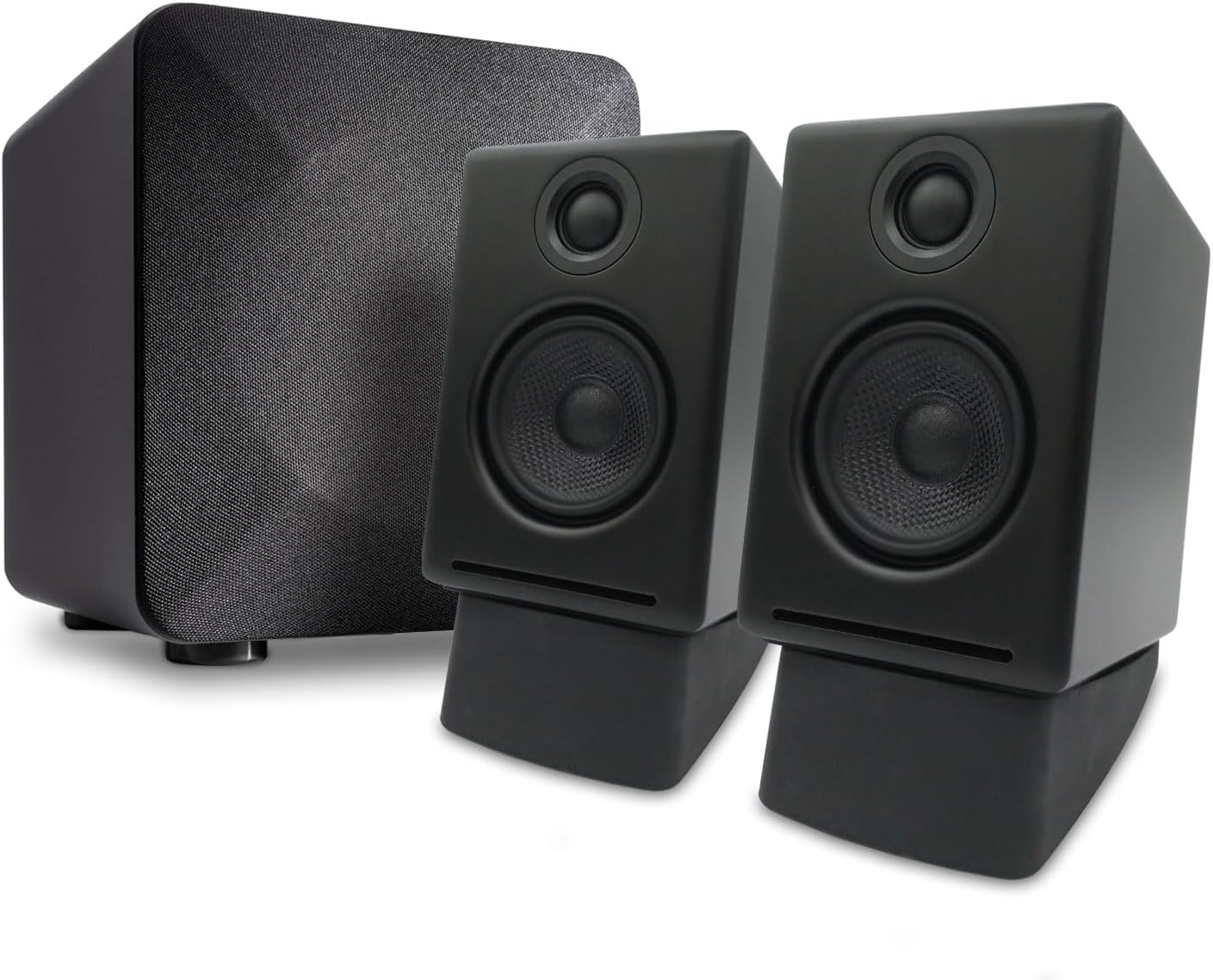 Amazon.com: Audioengine A2 Black Computer Speakers with S6 Subwoofer ...