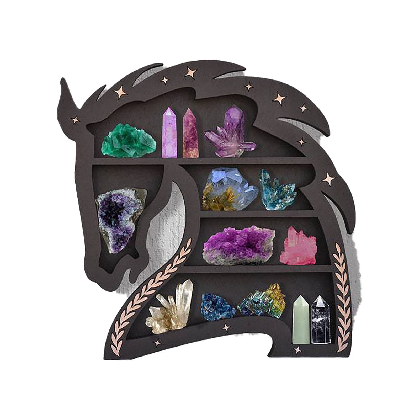 Amazon.com: Wood Crystal Holder for Stones Healing Crystals Storage and ...