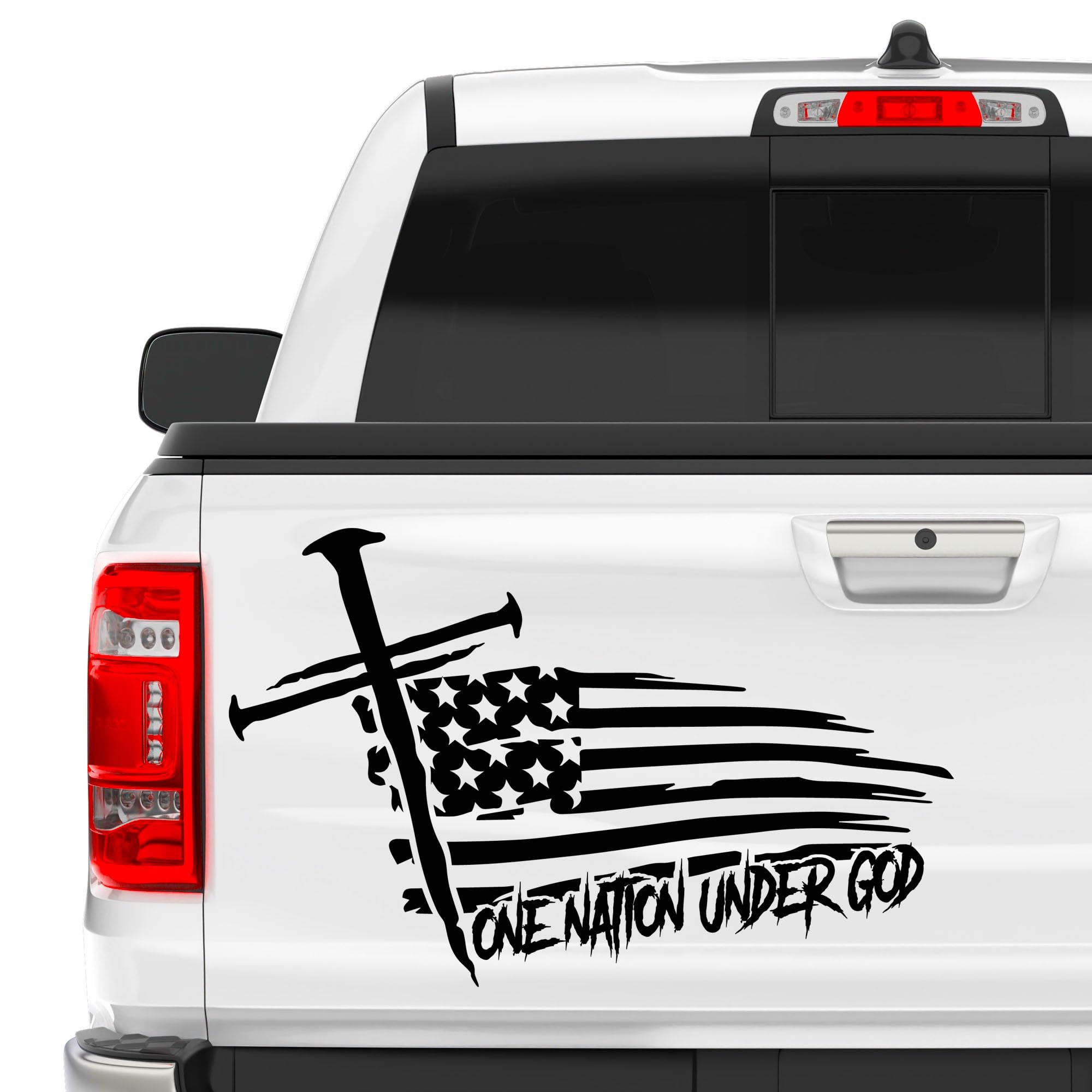 Amazon.com - 20" One Nation Under God Cross of Nails Distressed ...