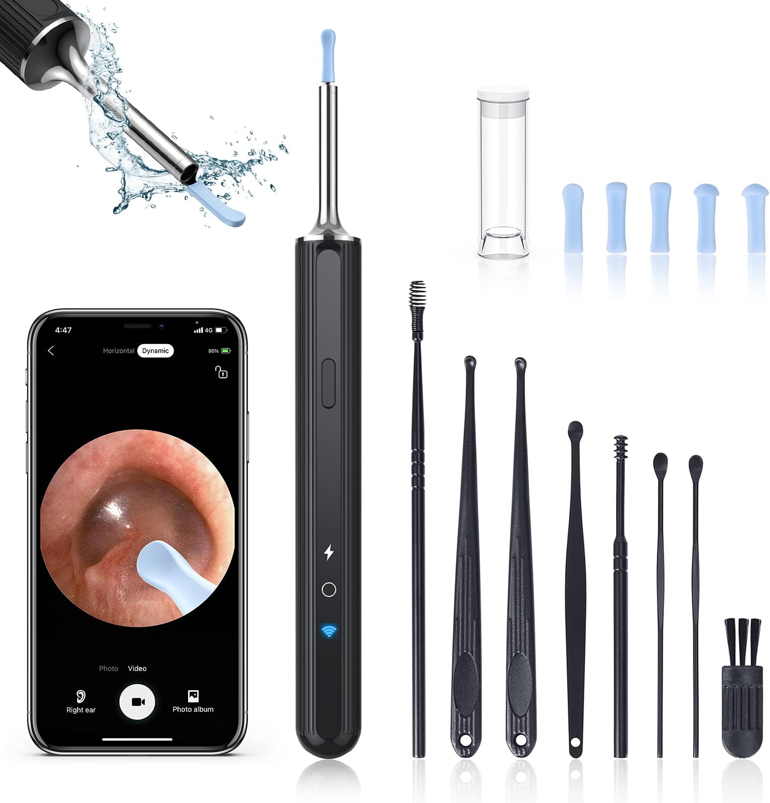 Amazon.com: DEETOK Ear Wax Removal, Ear Cleaner with Camera and Light ...