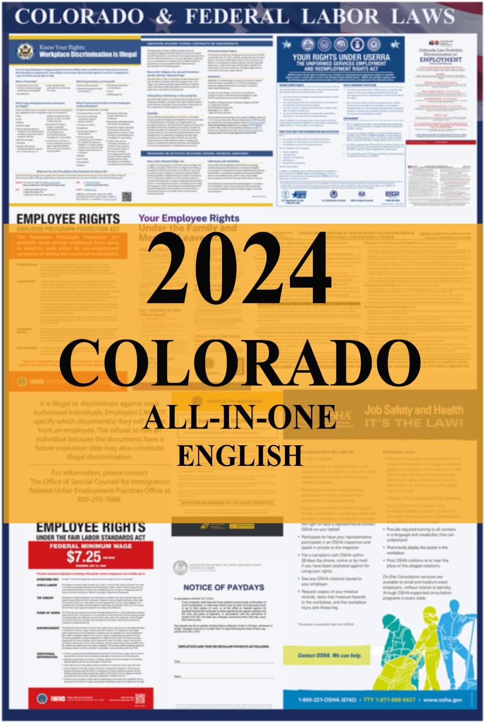 Amazon.com: KIKIGO 2024 Colorado State and Federal Labor Laws Poster ...