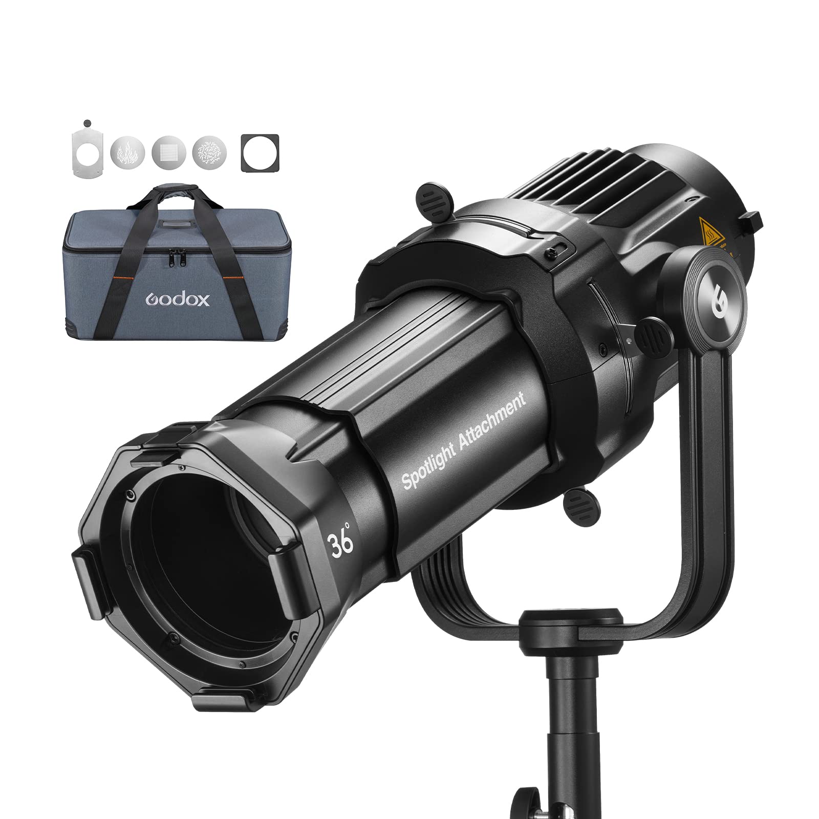 Godox VSA-36K Spotlight Attachment Optical Conical Snoot Concentrator ...