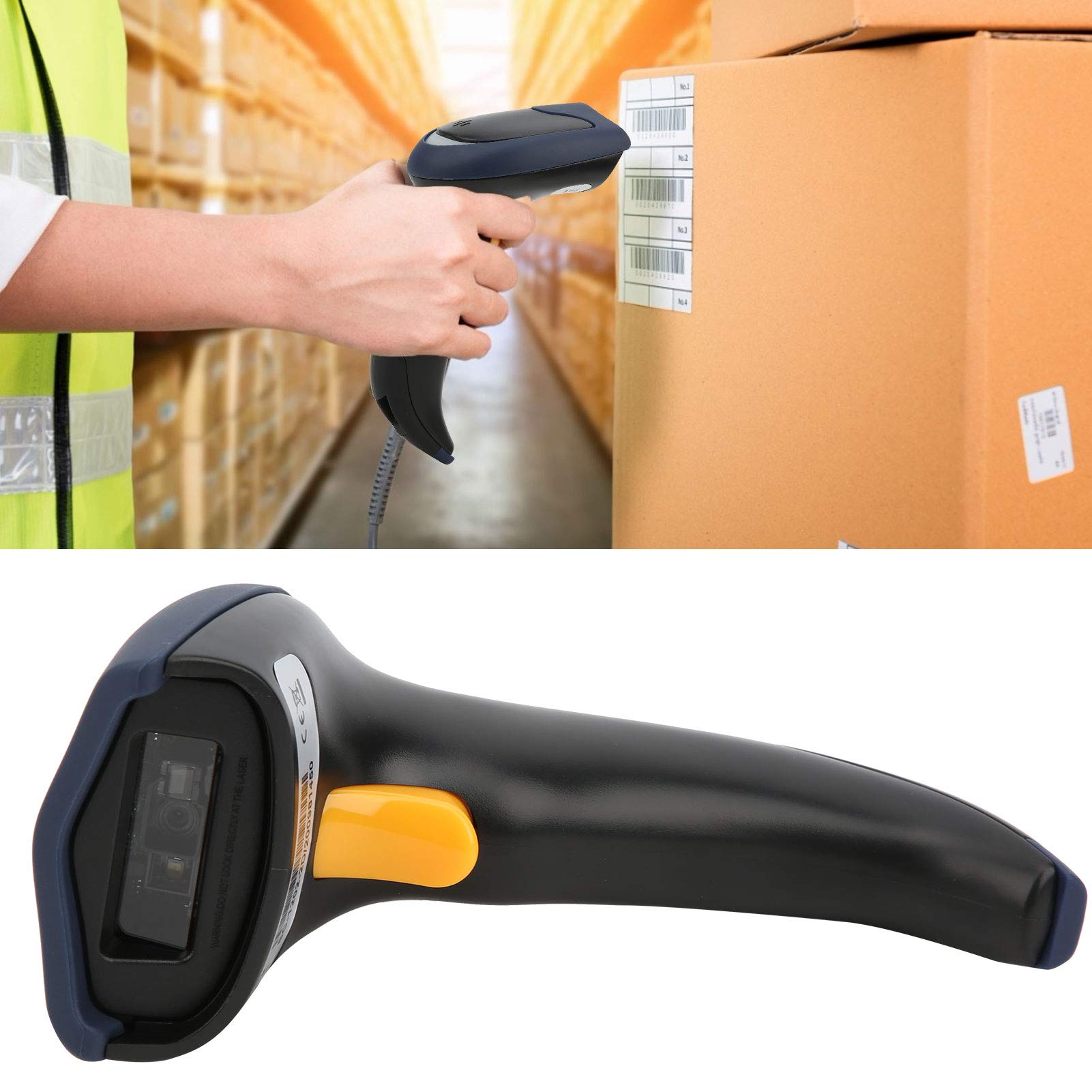 Buy USB Wired Barcode Scanner, Barcode Scanner, Plug And Play Durable ...