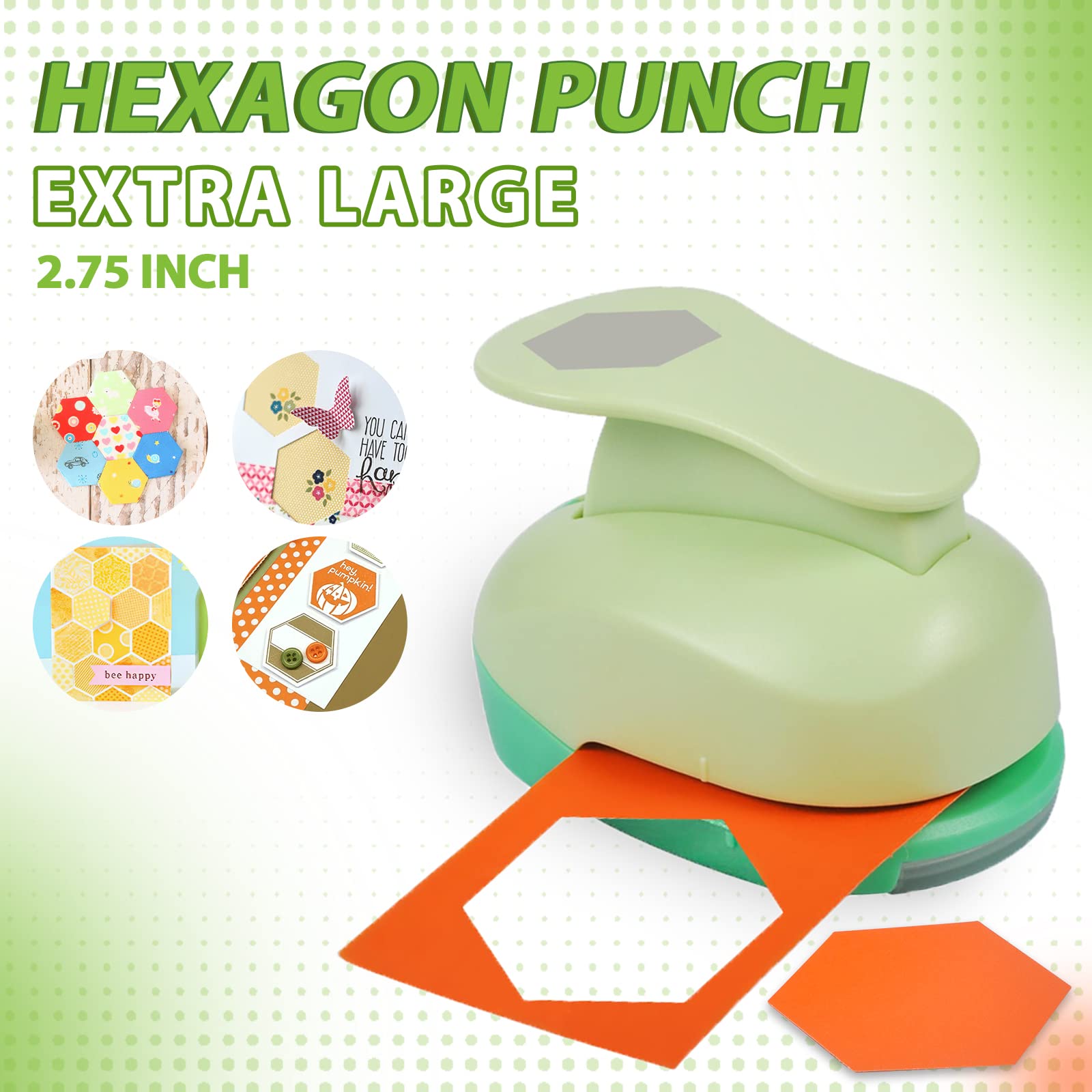 Snapklik.com : UCEC 2.75 Inch Hexagon Paper Punch For Scrapbooking And ...