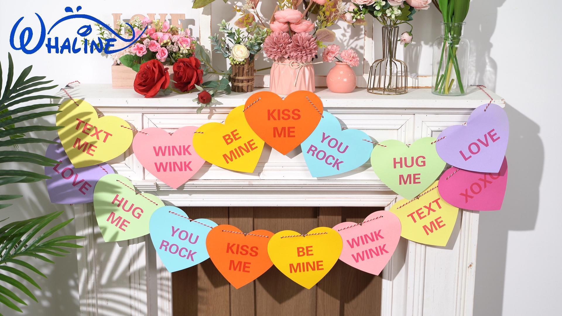 Printable Conversation Hearts Banner HOLIDAY HOME DIY | Conversation