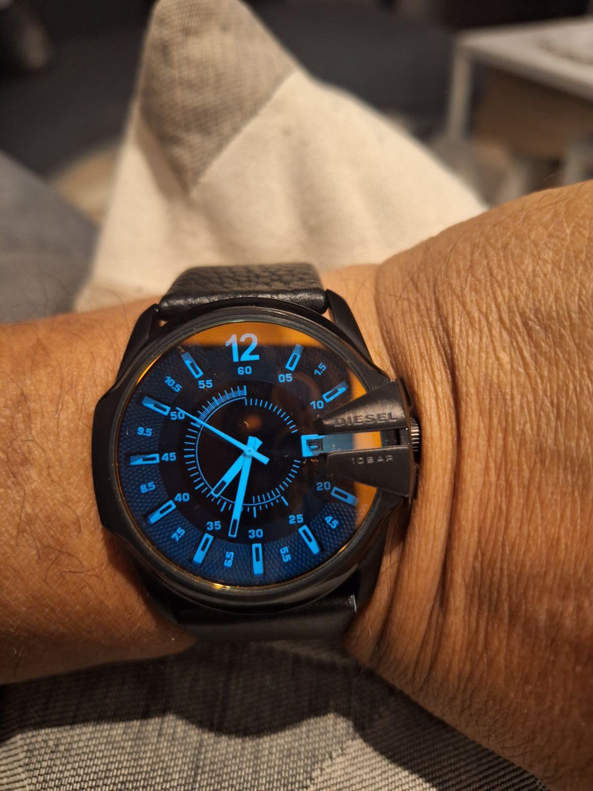 $15/mo - Finance Diesel Men's Master Chief Stainless Steel Quartz Watch ...