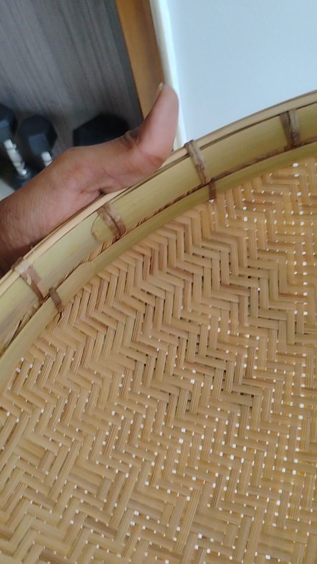Watch bamboo basket actually look like on Amazon Live