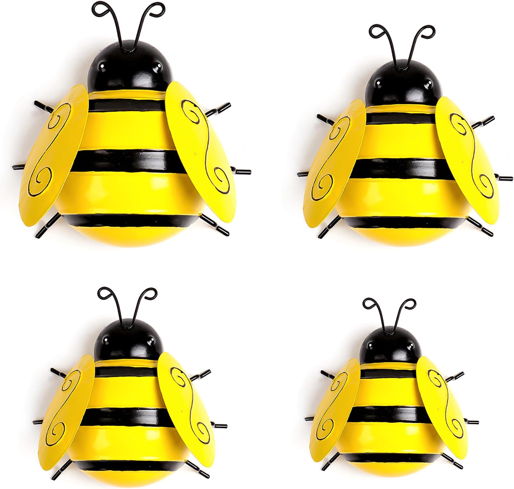 Amazon.com: Decorative Metal Bumble Bee Garden Accents - Lawn Ornaments ...