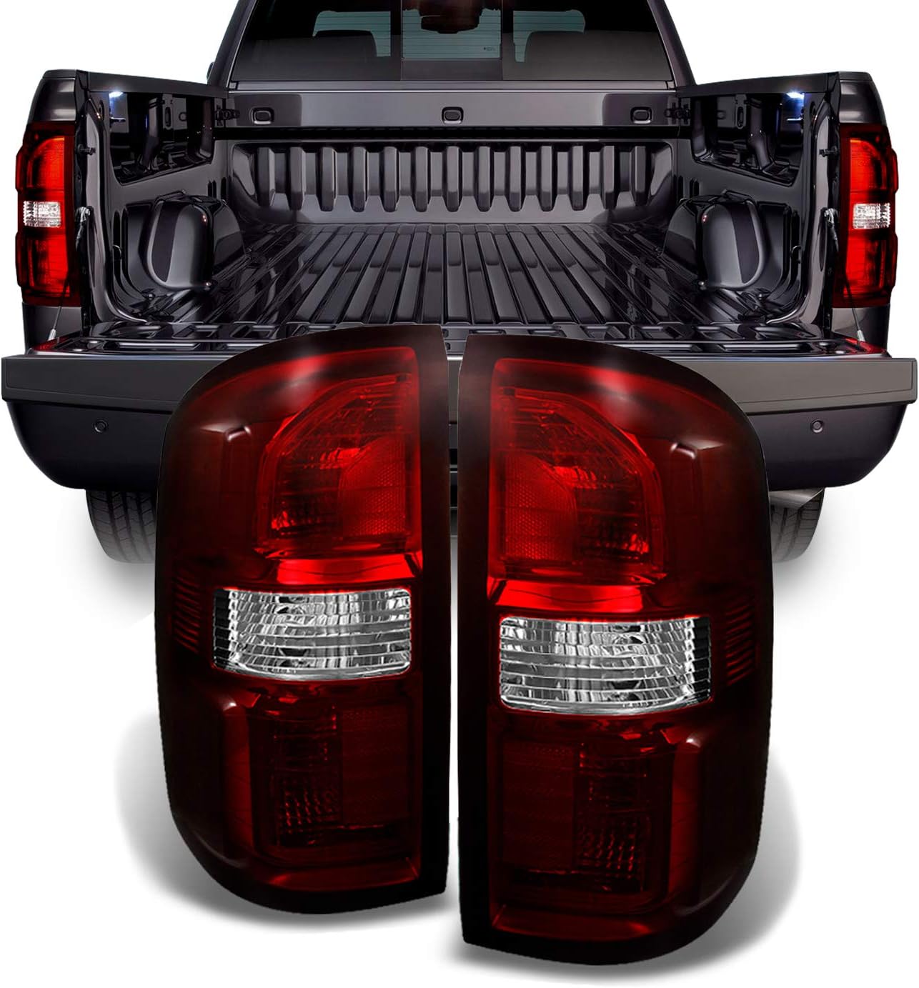 Amazon.com: Clidr LED Tail Light Assembly for 2016 2017 2018 GMC Sierra ...