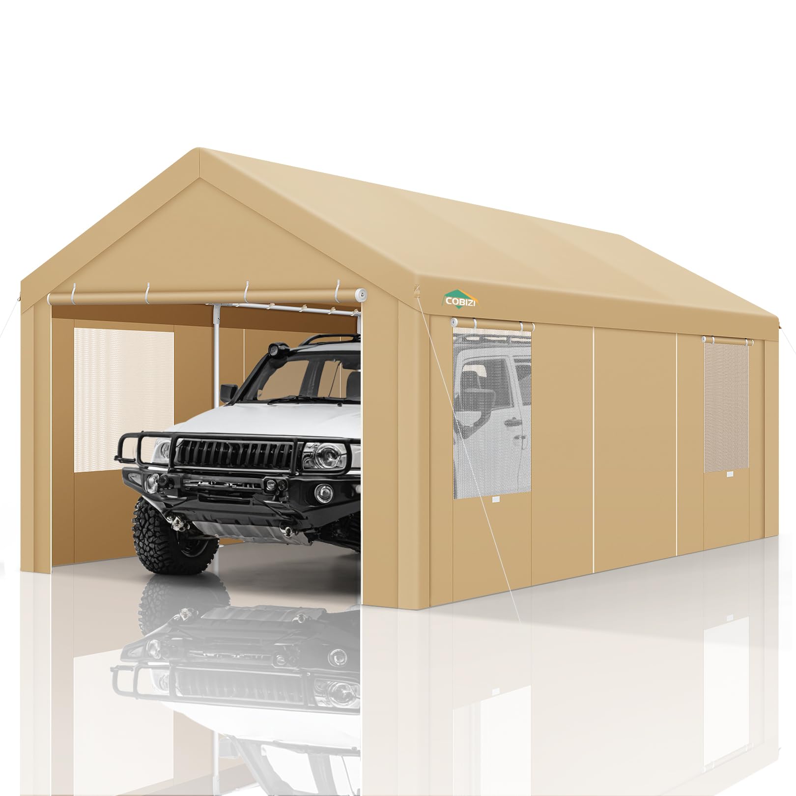 Snapklik.com : COBIZI Carport Canopy 12x20 Heavy Duty Portable Garage