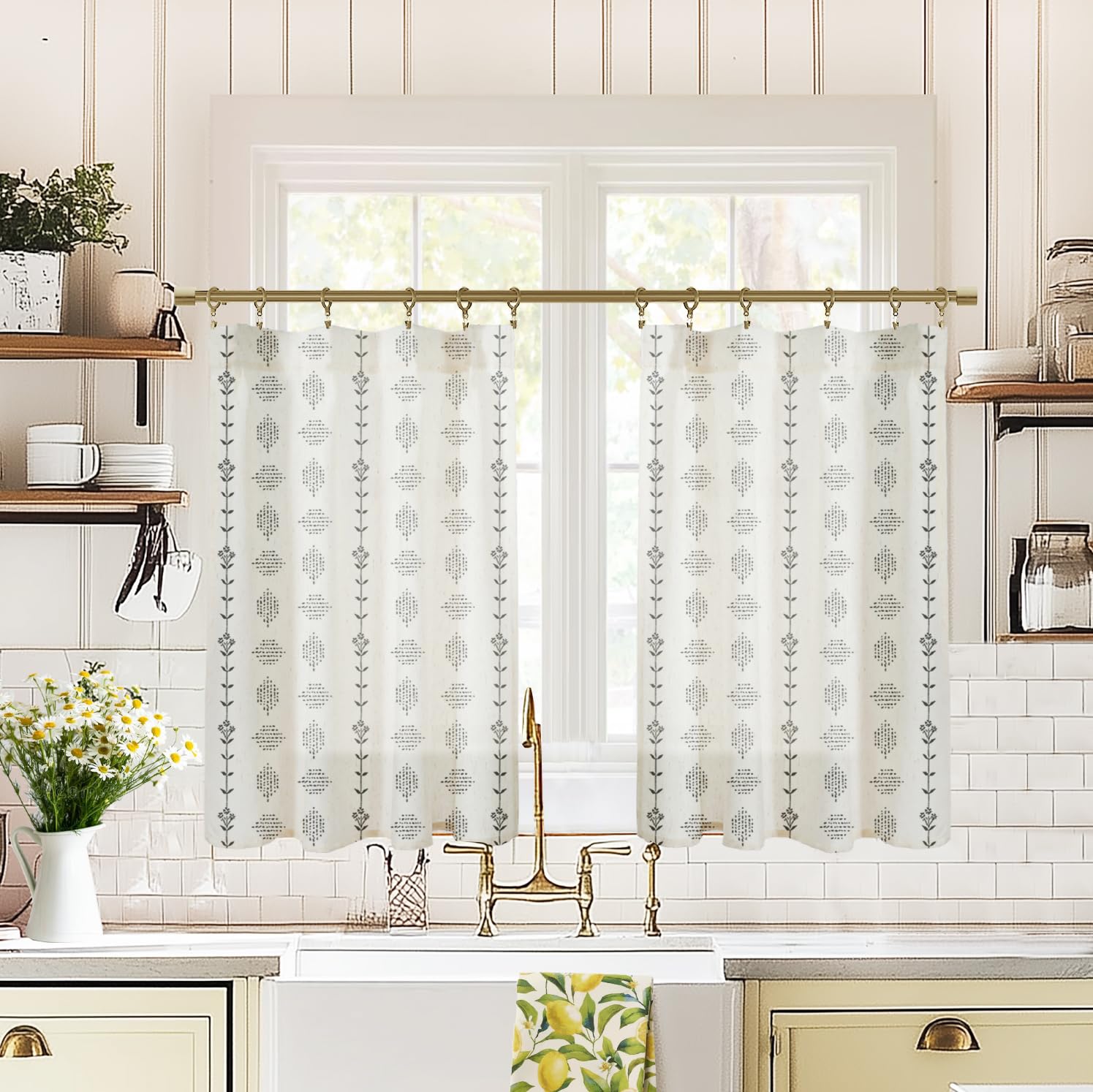 Contemporary Style Kitchen Curtains