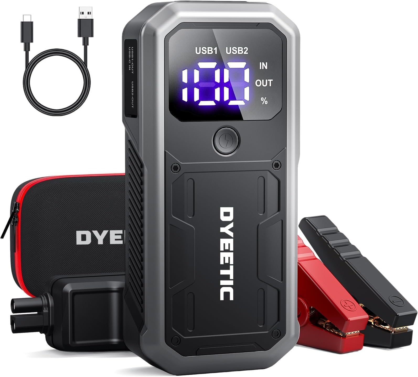 Amazon.com: MOSTOOL M6 3000A Peak Car Battery Jump Starter Battery Pack ...