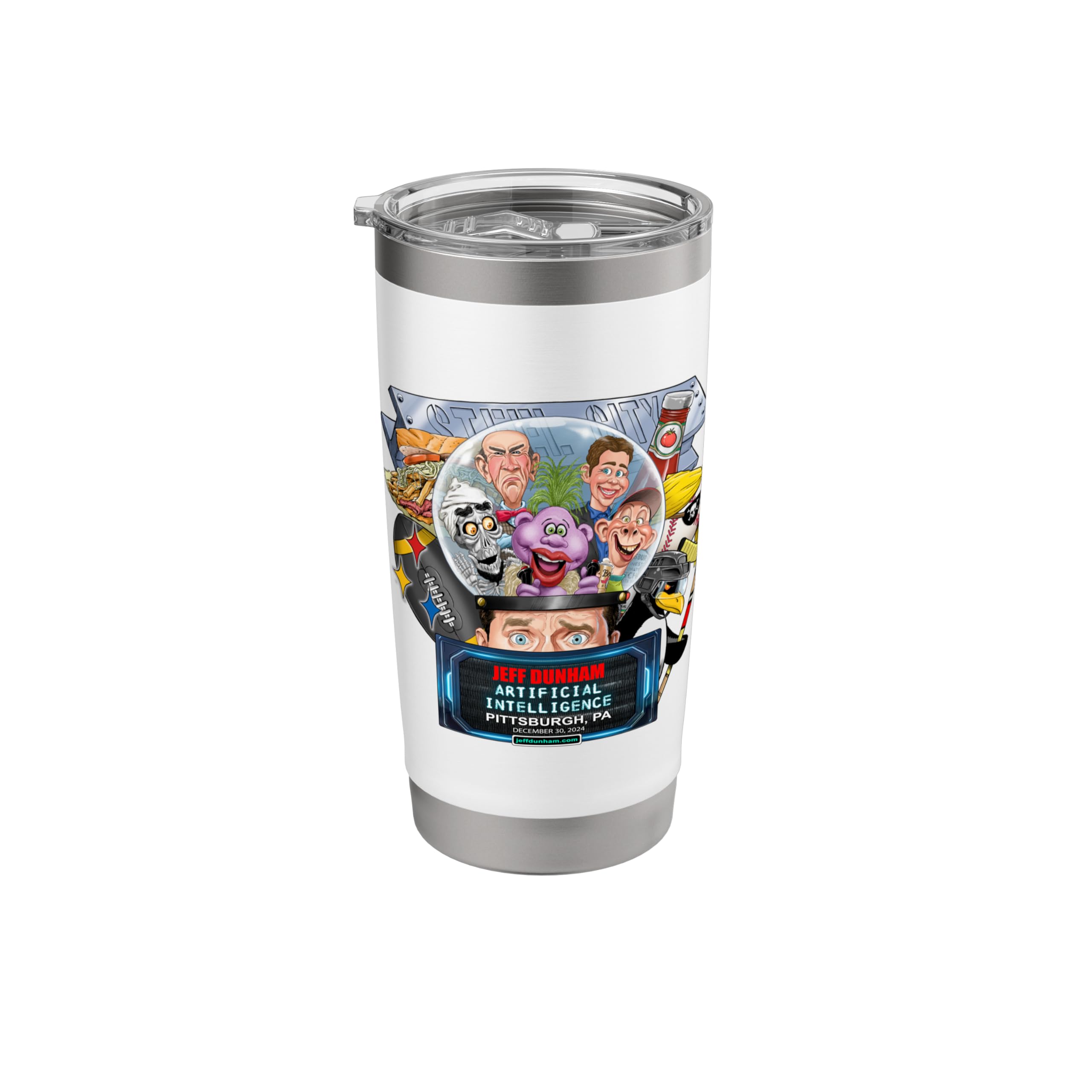 Amazon.com | Jeff Dunham Pittsburgh, PA (2024) Stainless Steel ...