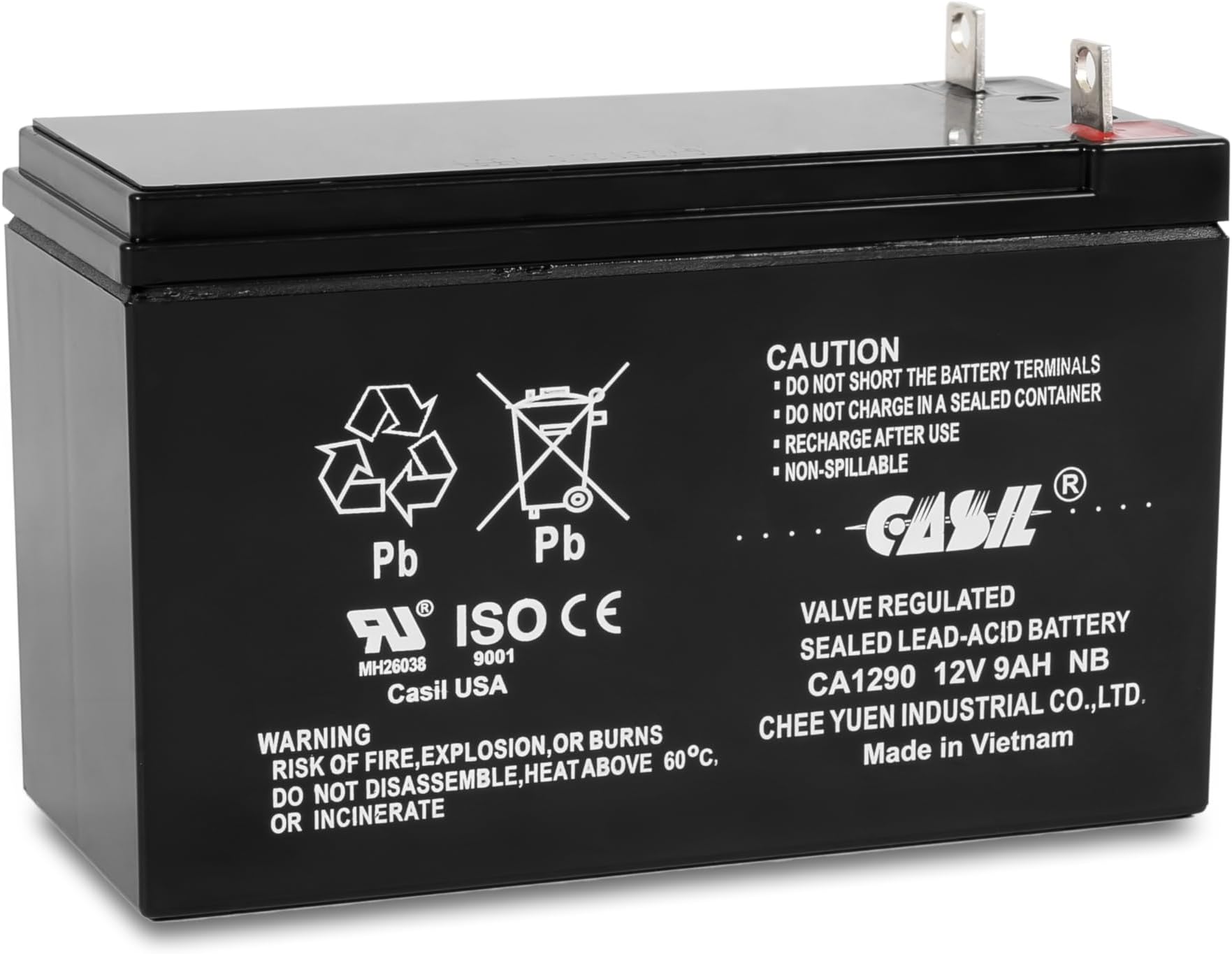 Amazon.com: Casil 12V 9Ah Generator Battery, Compatible with Generac ...