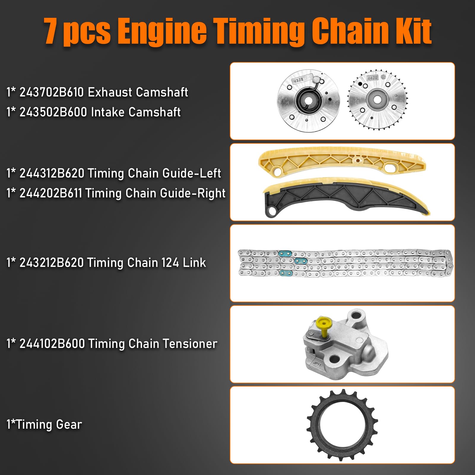 Oem Timing Chain Kit Timing Chain Kit 24321-2B620 For Hyundai Accent ...