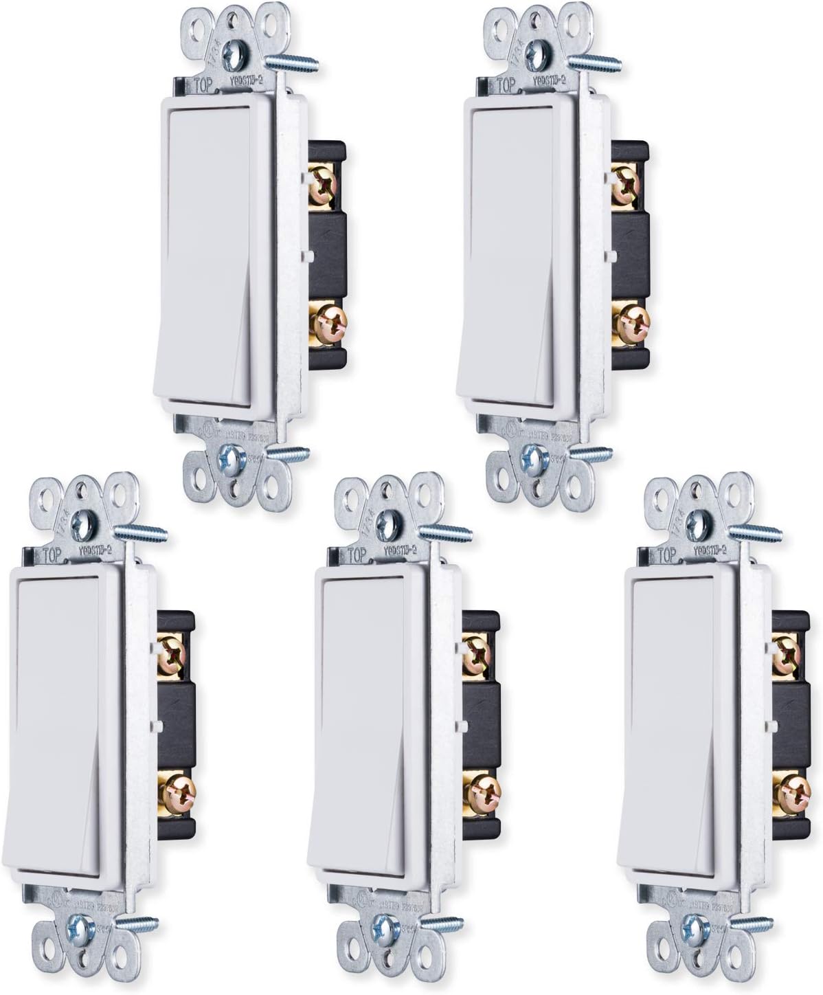 GE Paddle Rocker Light Switch 3 Way Switch On Off Switch Rocker Switch ...