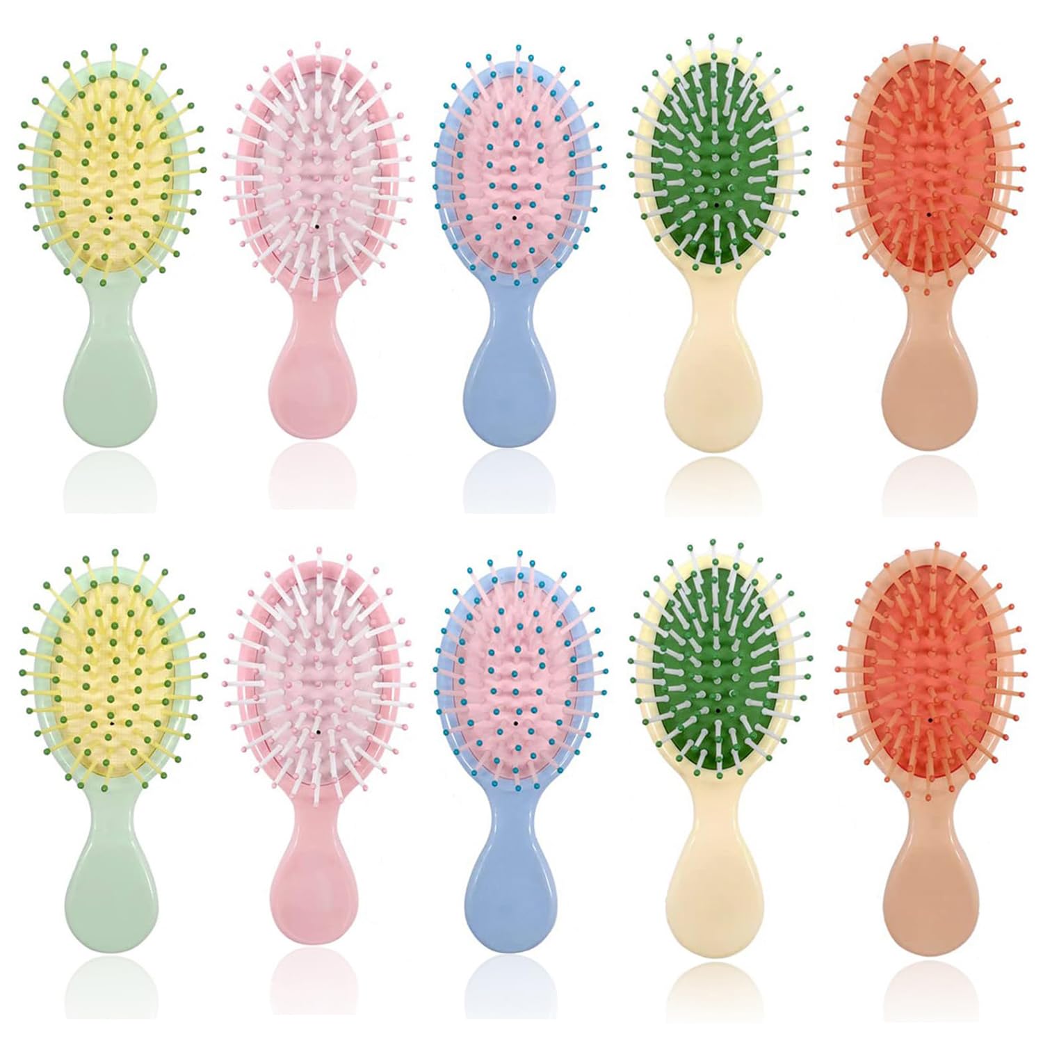 Snapklik.com : 20 Pieces Mini Wet Hair Brush, Travel Detangling Brush ...