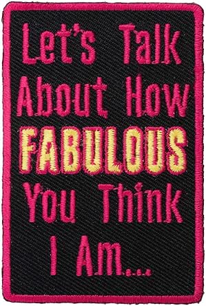 Amazon.com: Let's Talk About Fabulous Patch, Ladies Patches : Clothing ...
