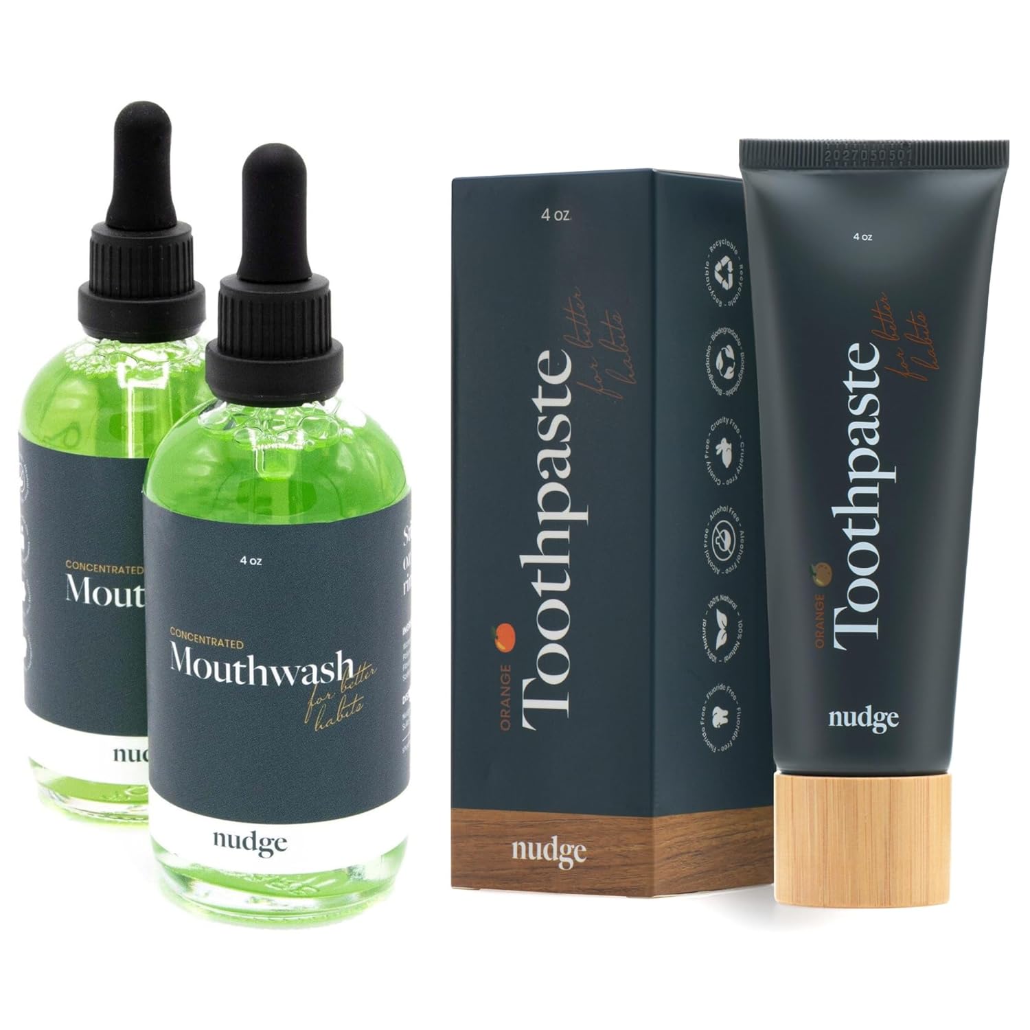 Amazon.com : Nudge Nano Hydroxyapatite Orange Toothpaste (4 oz ...