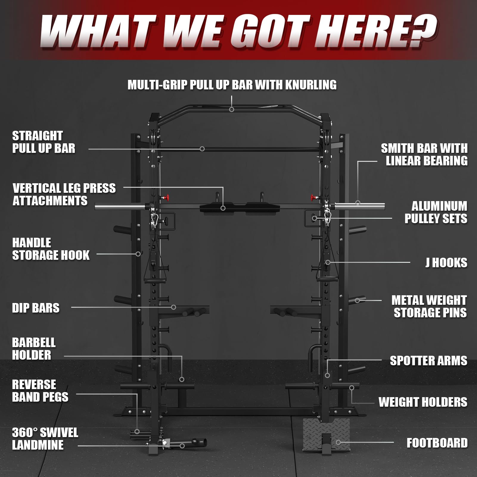 HR05 Reviews Spartan Officer Ulti-Function Power Cage – Squat Rack With ...