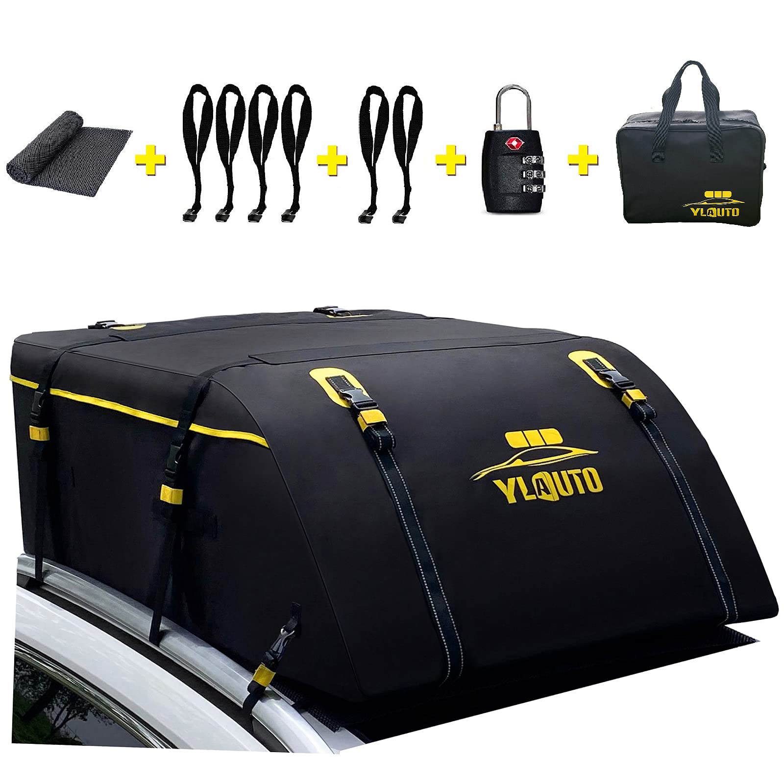 Buy YLAUTORooftop Cargo Carrier,20 Cubic Feet Aerodynamic Design ...