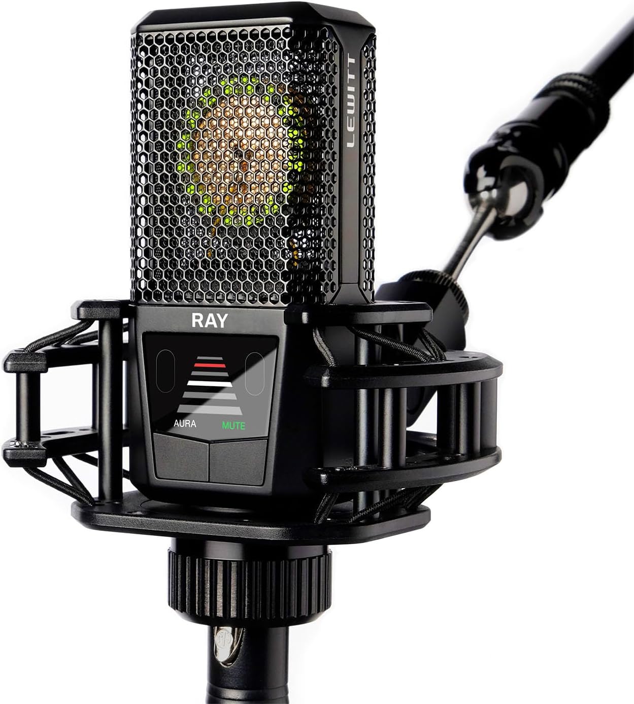 Amazon.com: Lewitt RAY Microphone with Autofocus for Your Voice - Mute ...