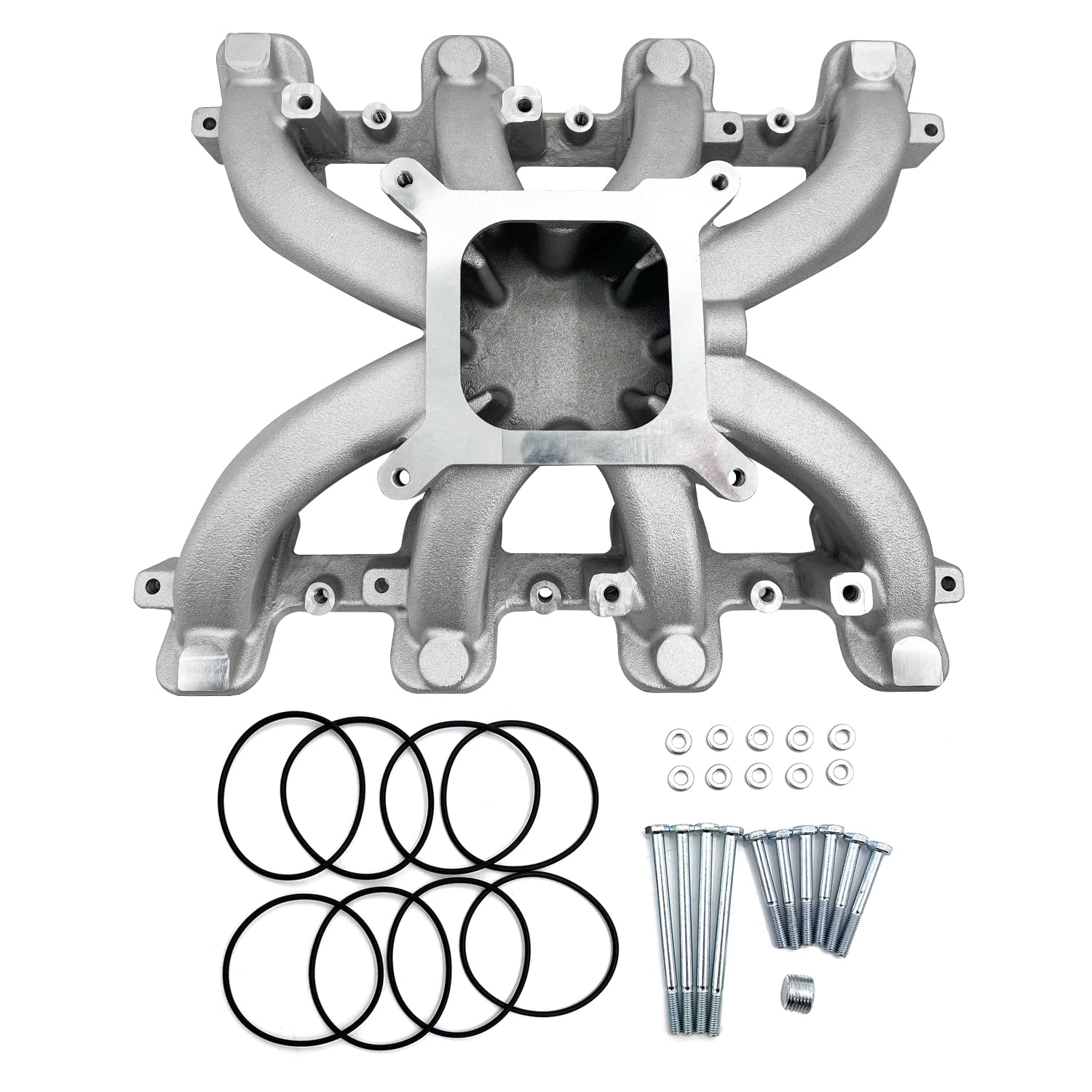 300-132 Single Plane Carb Intake Manifold for GM LS1 LS2 LS6 Compatible ...