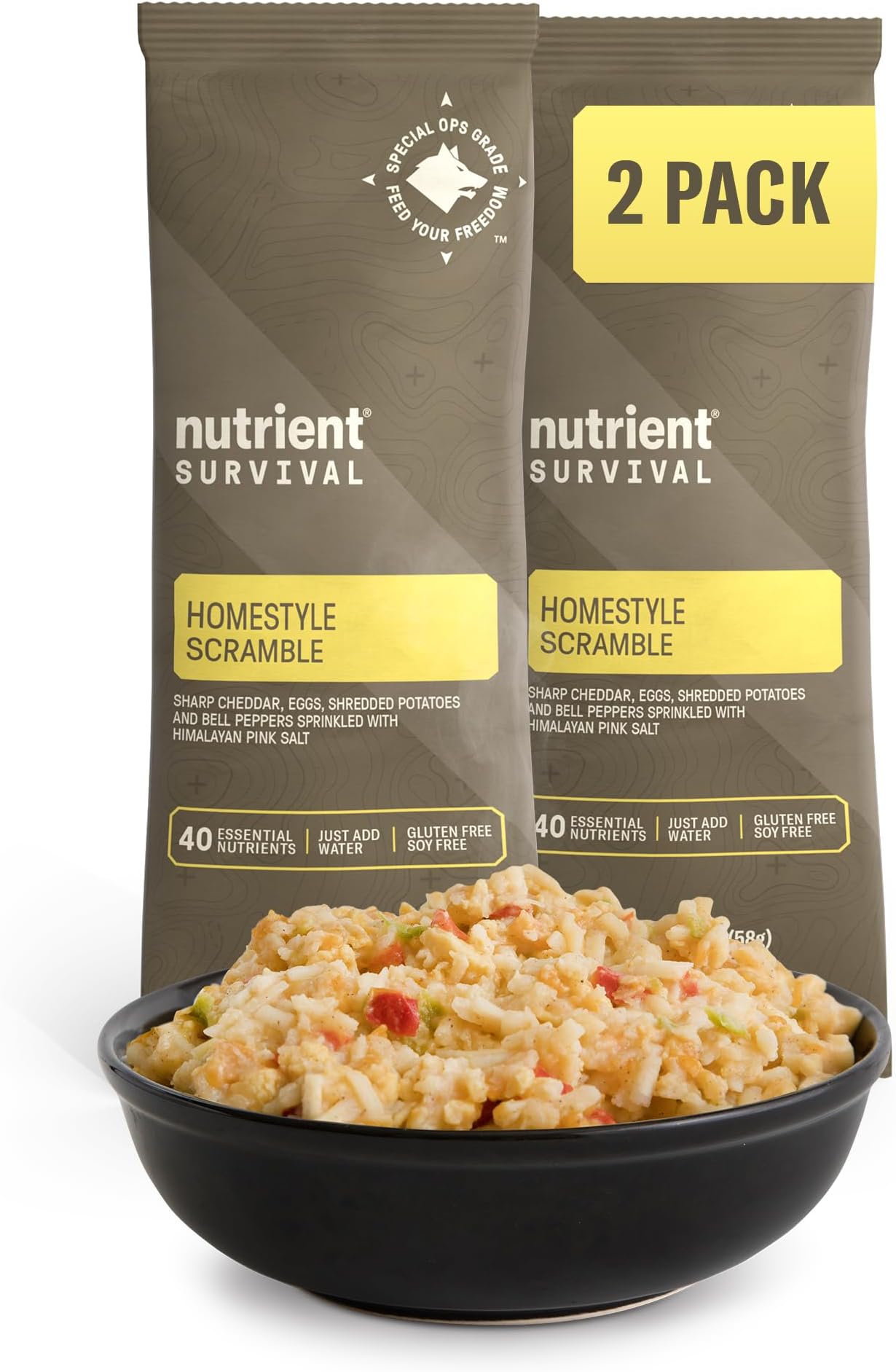Amazon.com: Nutrient Survival MRE Homestyle Scramble Eggs, Ready to Eat ...