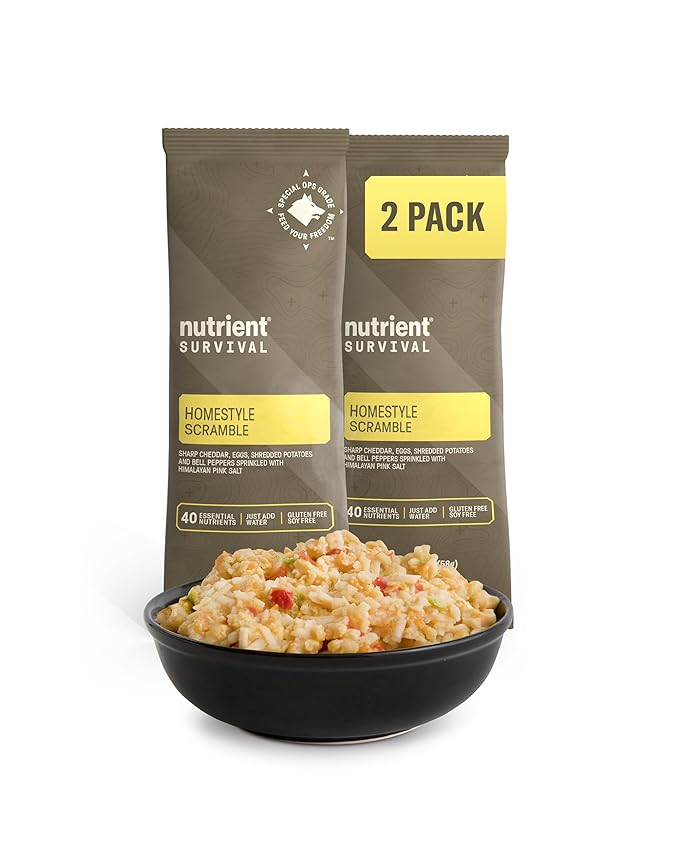 Amazon.com: Nutrient Survival MRE Homestyle Scramble Eggs, Ready to Eat ...