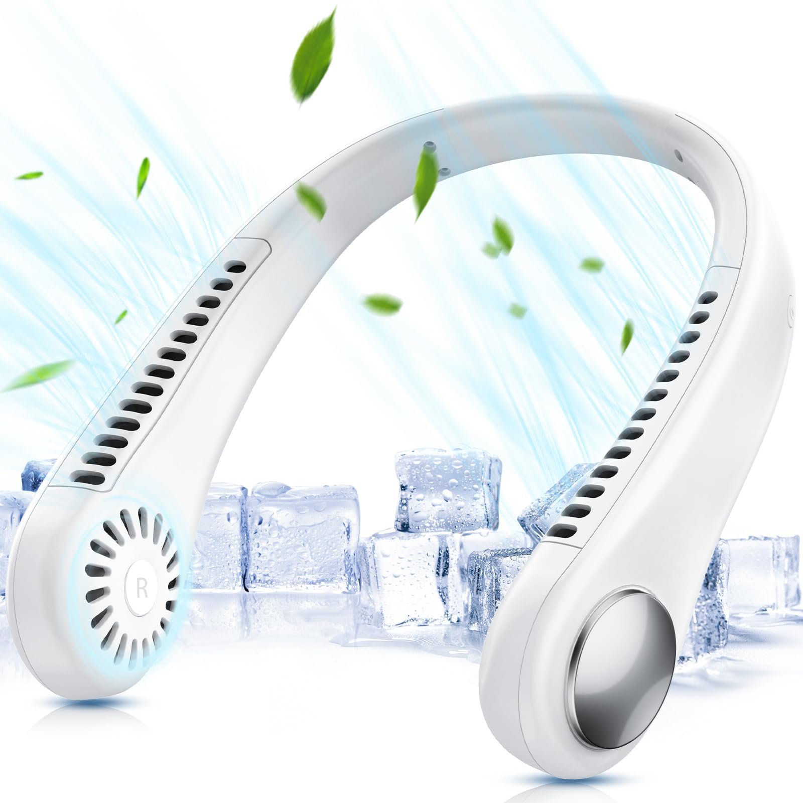 CNMTCCO Neck Fan, Portable Neck Fan Bladeless Hands Free Mini Fan with ...